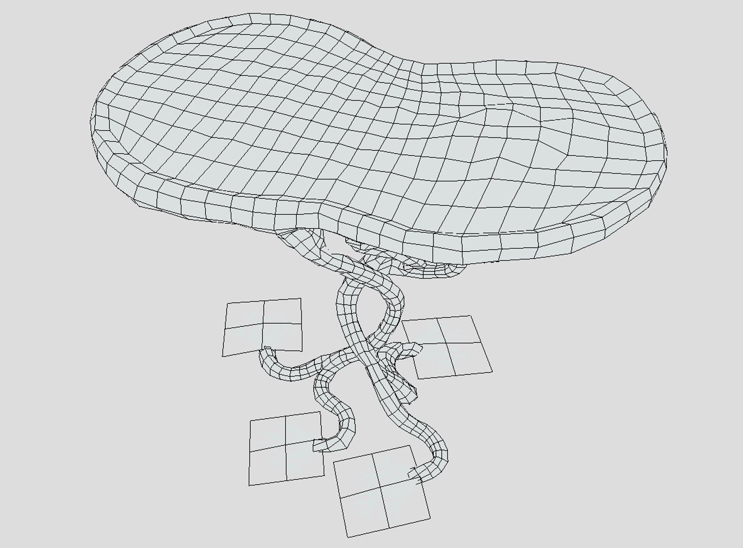 Organic Table 3D - TurboSquid 1551487