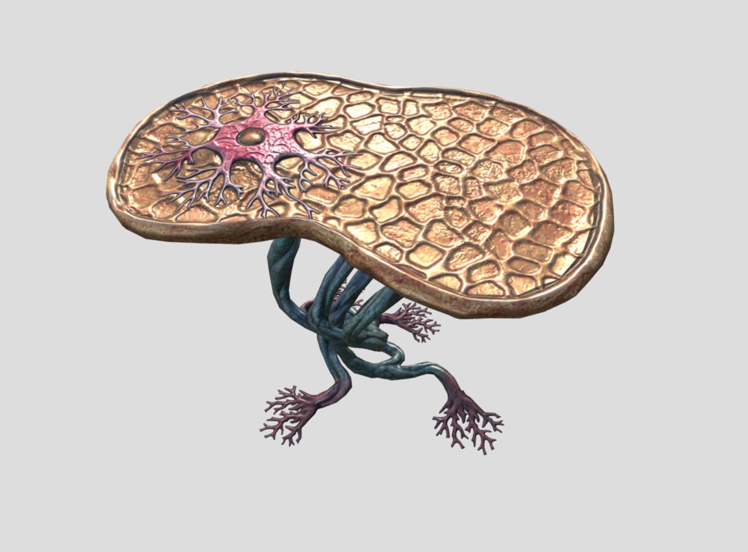 Organic Table 3D - TurboSquid 1551487