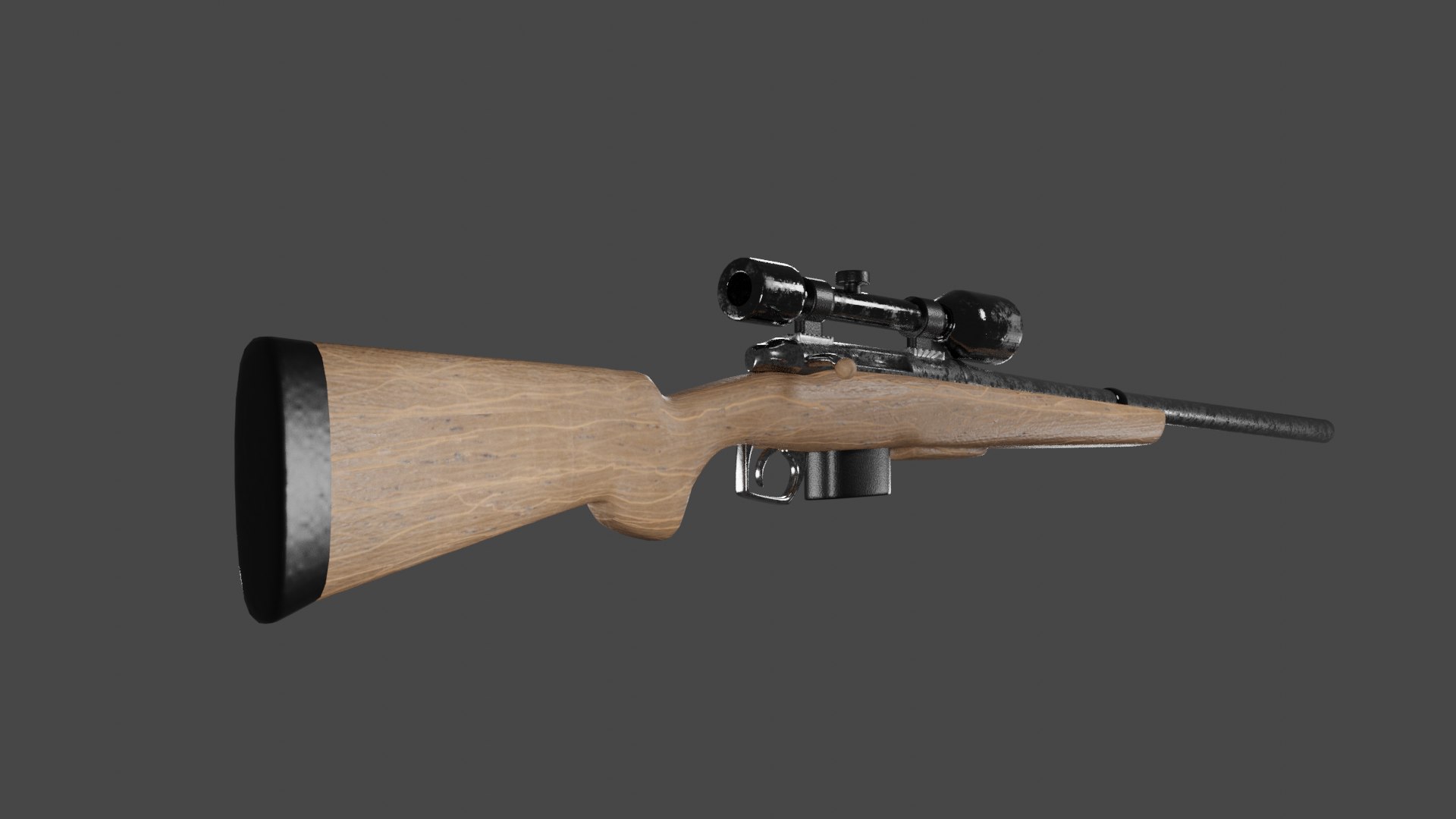 3D Model Bolt Action Rifle - TurboSquid 1972850