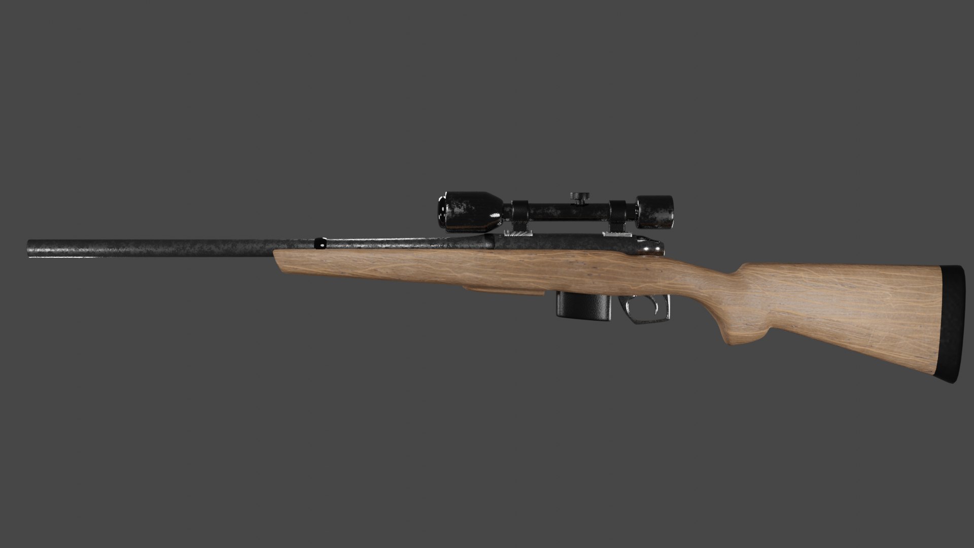 3D Model Bolt Action Rifle - TurboSquid 1972850