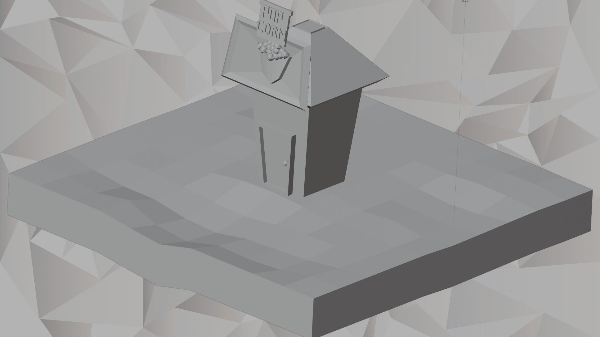 Free 3D Popcorn Shop - Low Polygon - TurboSquid 2095005