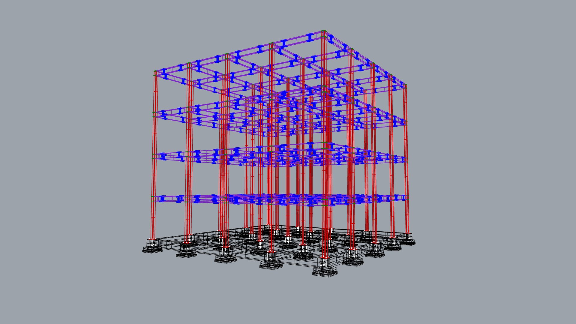 Steel-frame Building 2 3D Model - TurboSquid 2066556