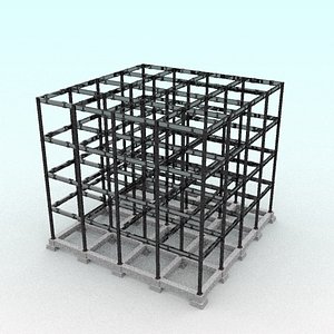 Steel-frame High-rise Building 3D - TurboSquid 2054988