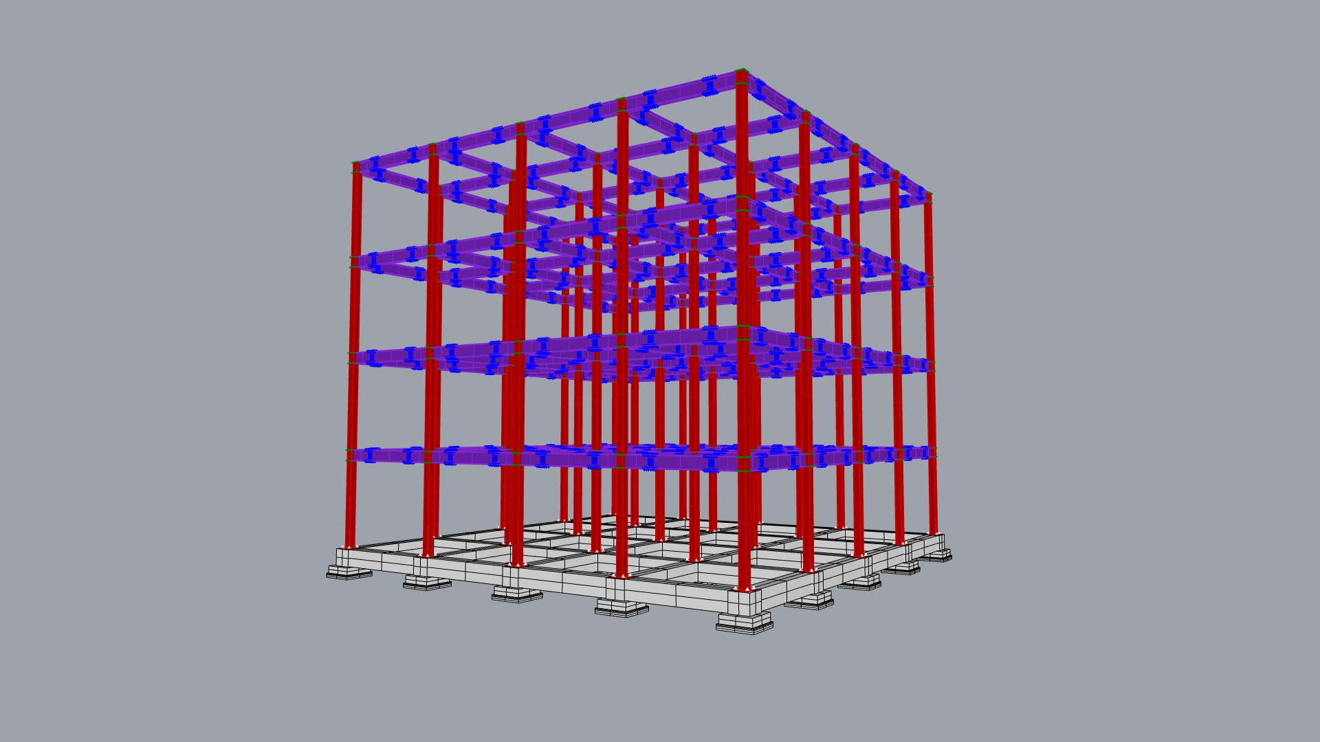 Steel-frame Building 2 3D Model - TurboSquid 2066556