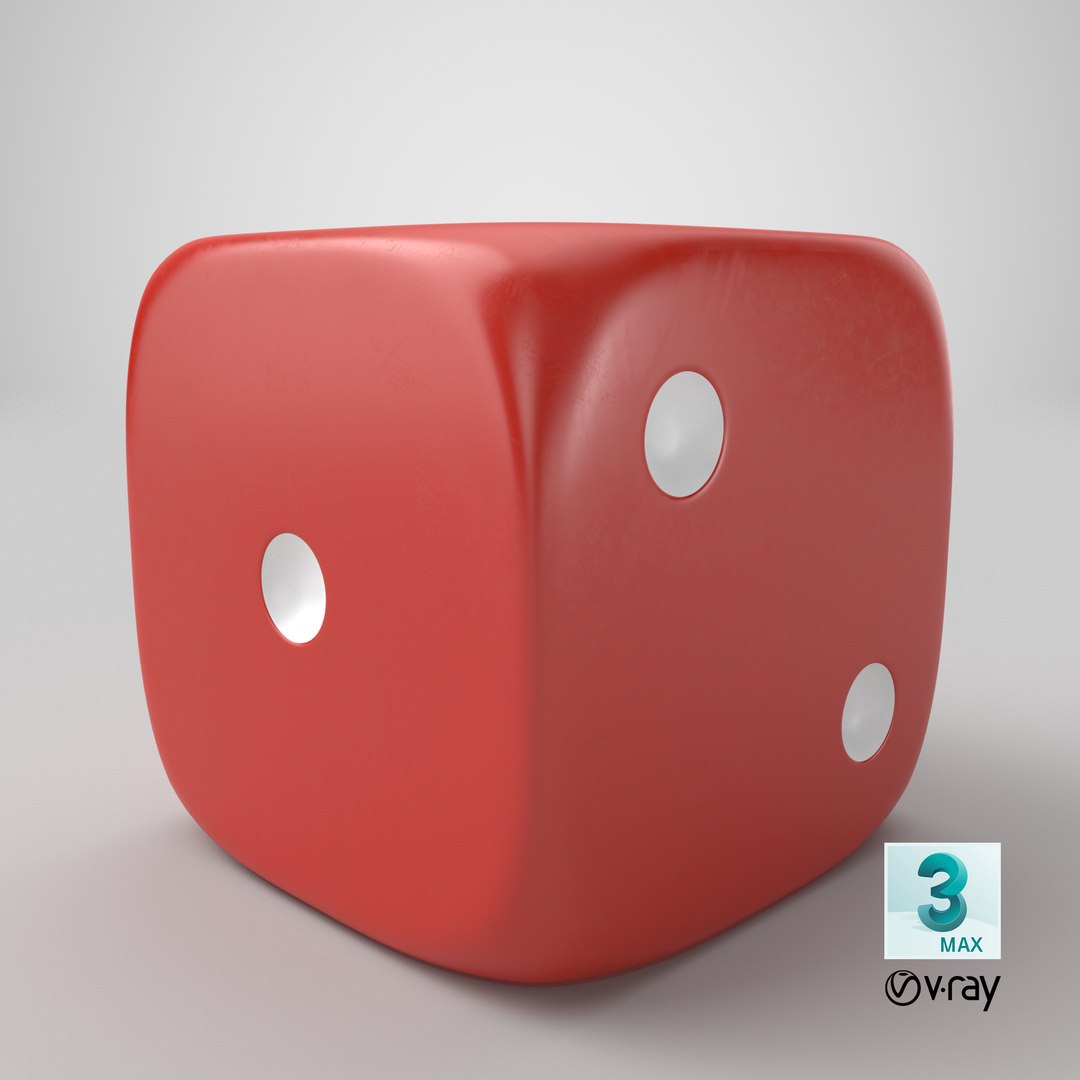 3D Red Dice - TurboSquid 1787554