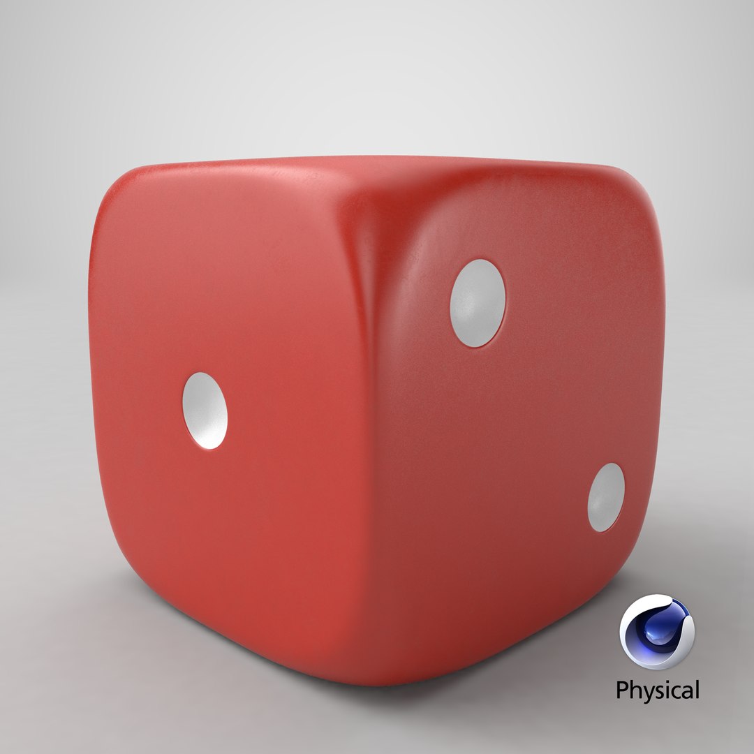 3D Red Dice - TurboSquid 1787554
