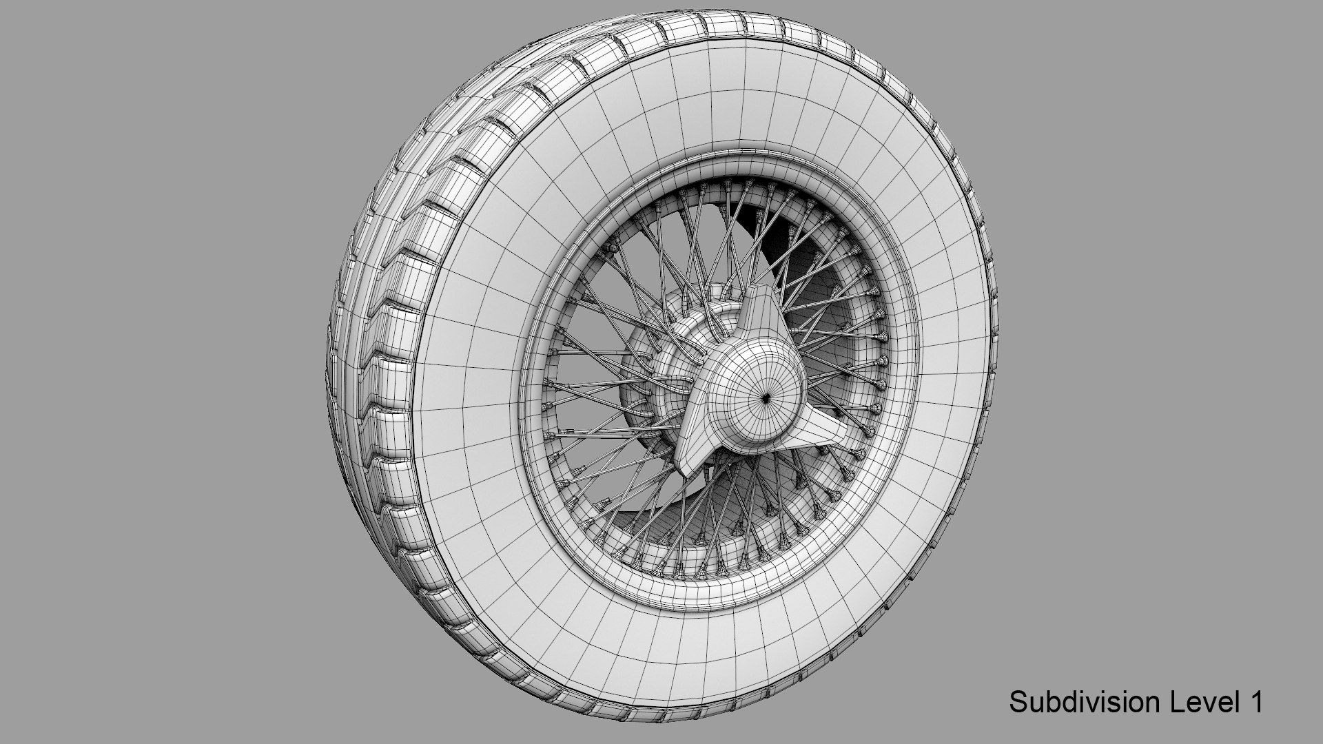 Vintage wire wheel 3D - TurboSquid 1570259