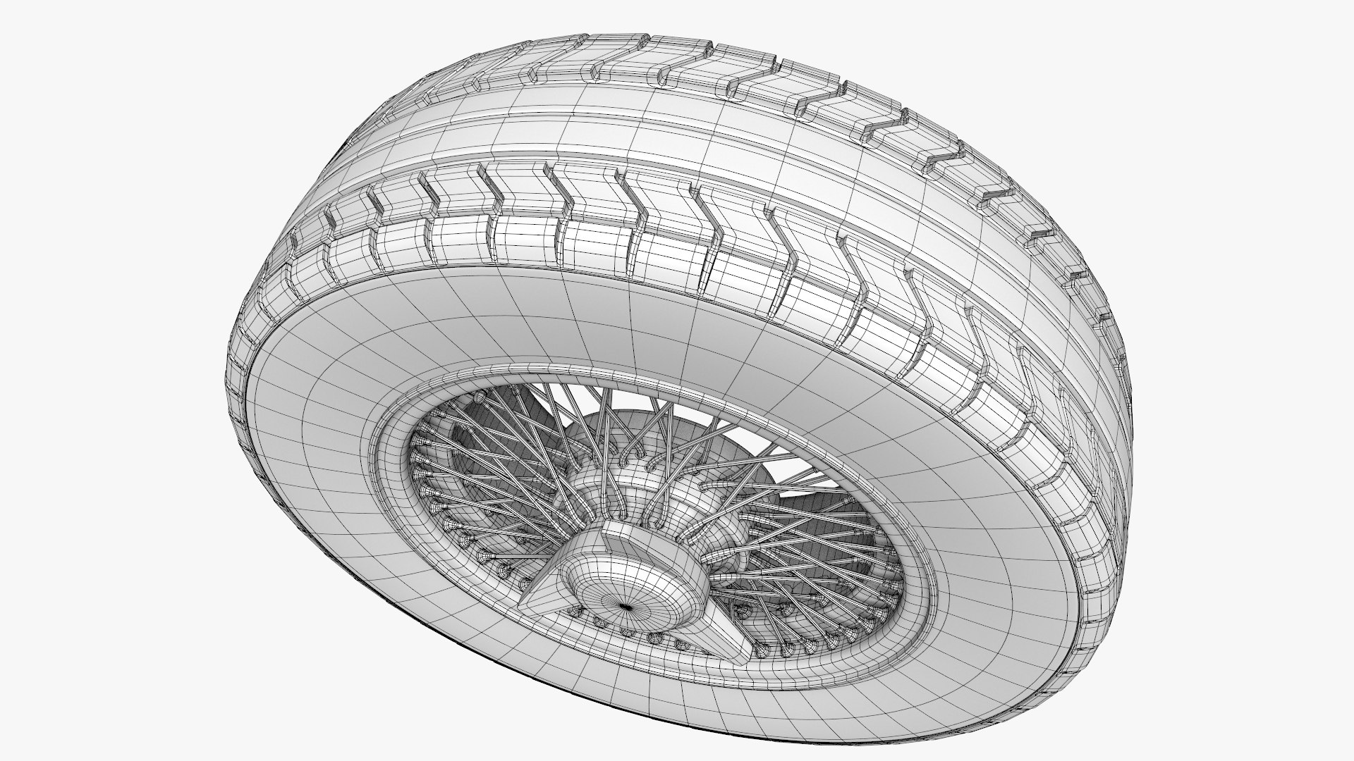 Vintage wire wheel 3D - TurboSquid 1570259