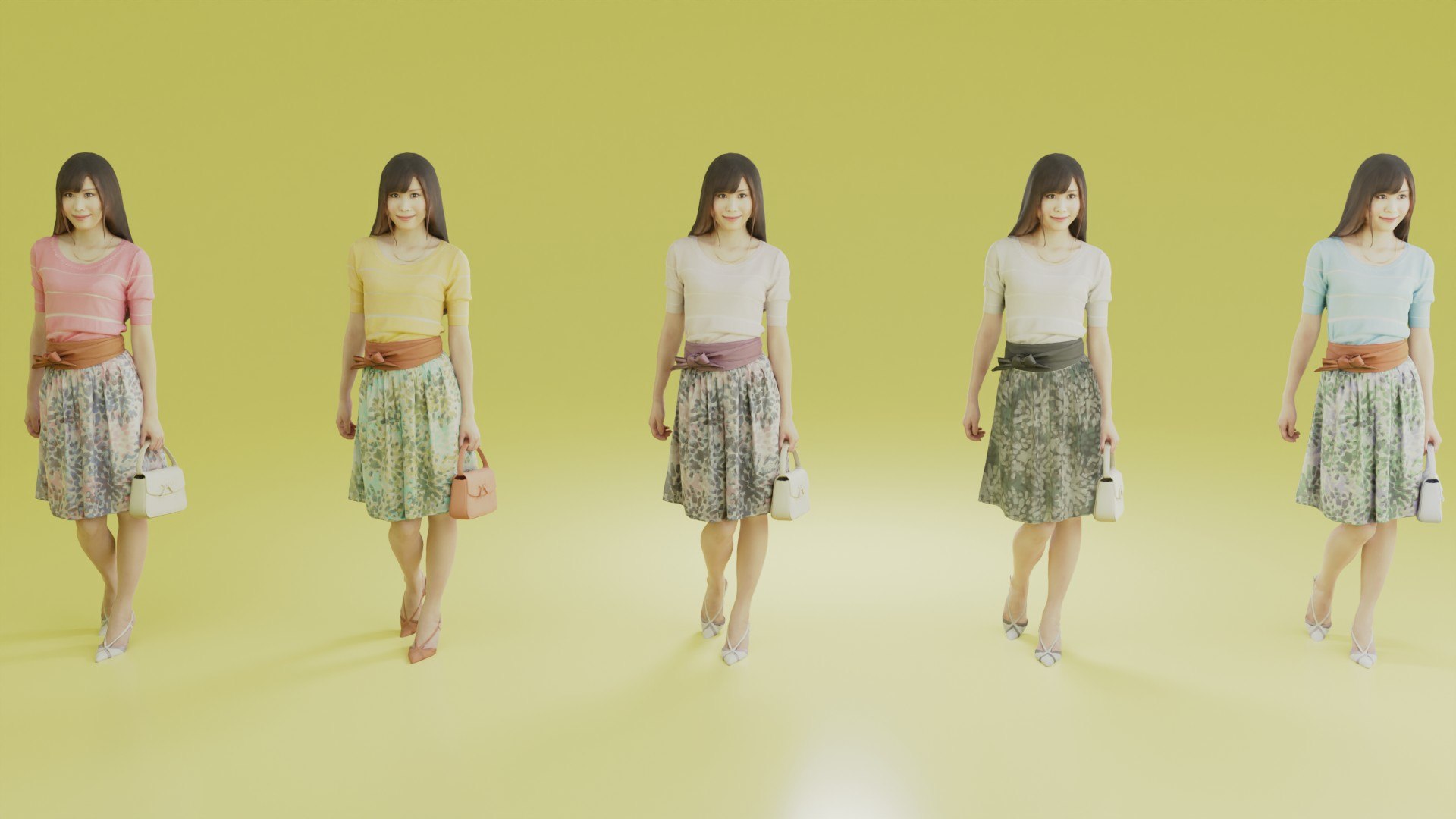 Posed 3D-Woman-077-Yui Model - TurboSquid 1938156