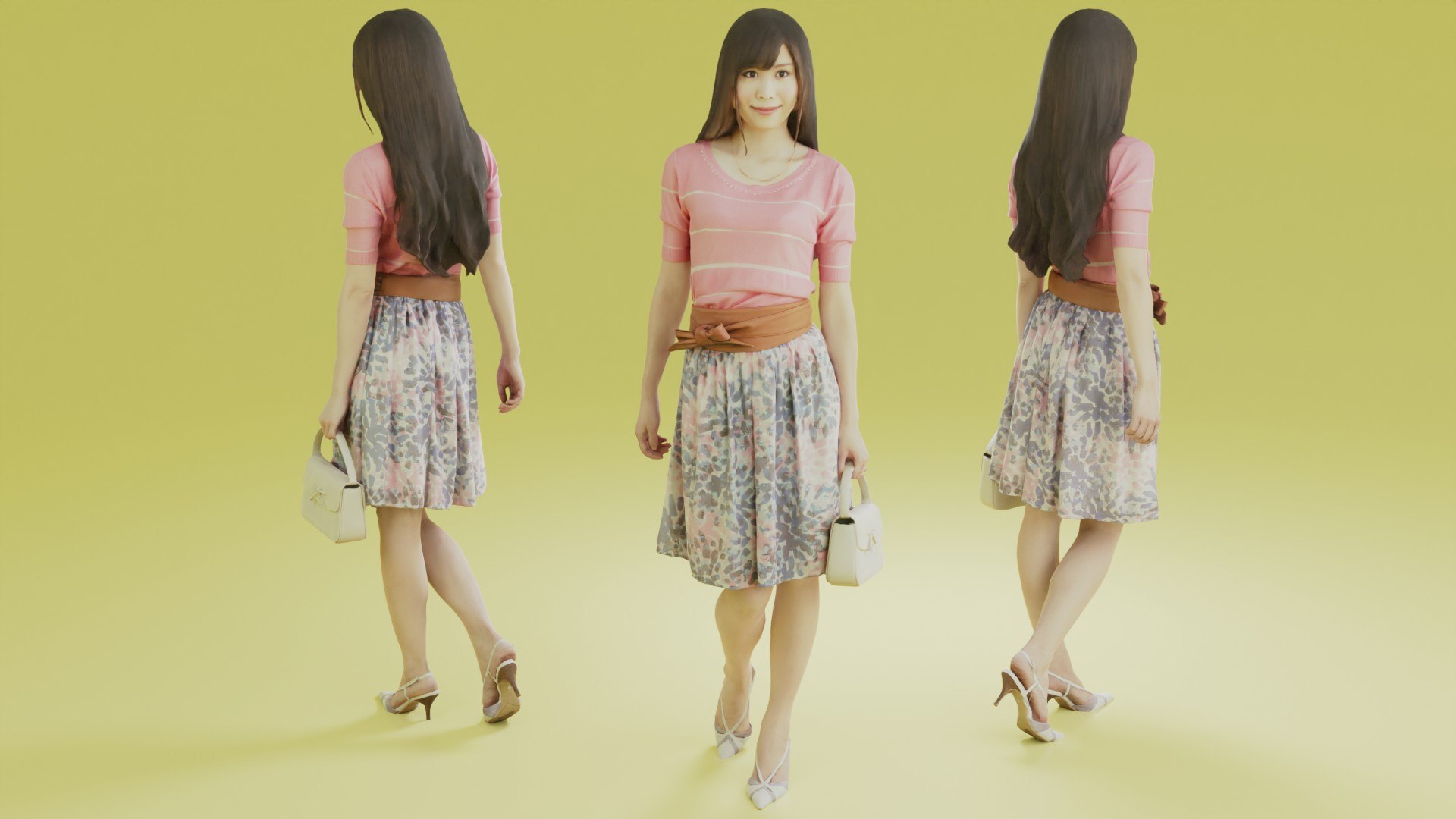 Posed 3D-Woman-077-Yui Model - TurboSquid 1938156