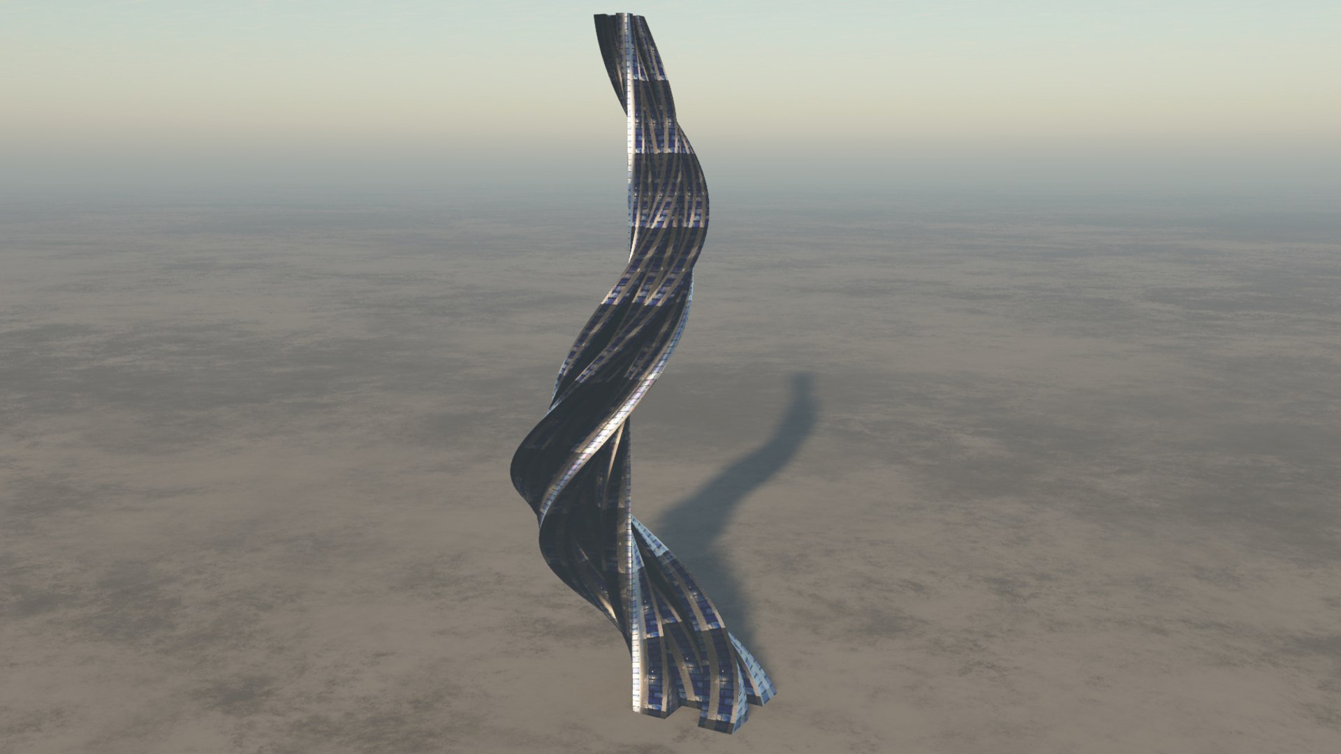 Spiral Tower Futuristic Building 3D Model - TurboSquid 1444878