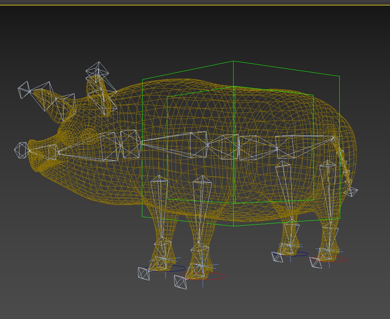 Pig Rigging 3D Model - TurboSquid 1194130