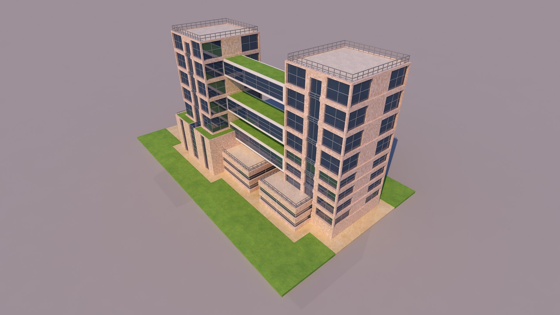 3D 0148 - Modern Building - TurboSquid 2239053
