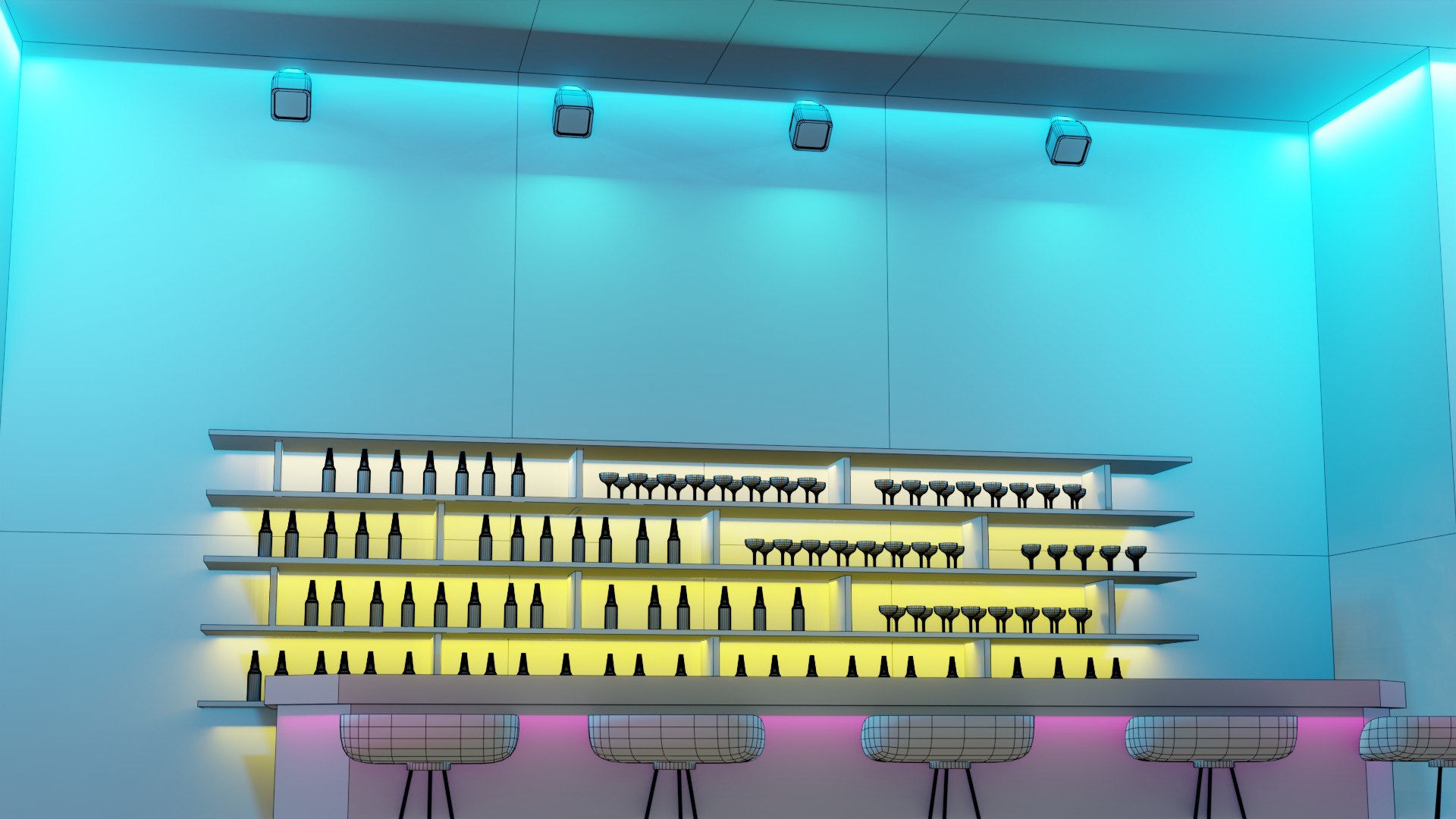 Night Club - Low Poly - Game Ready 3D Model - TurboSquid 2034708