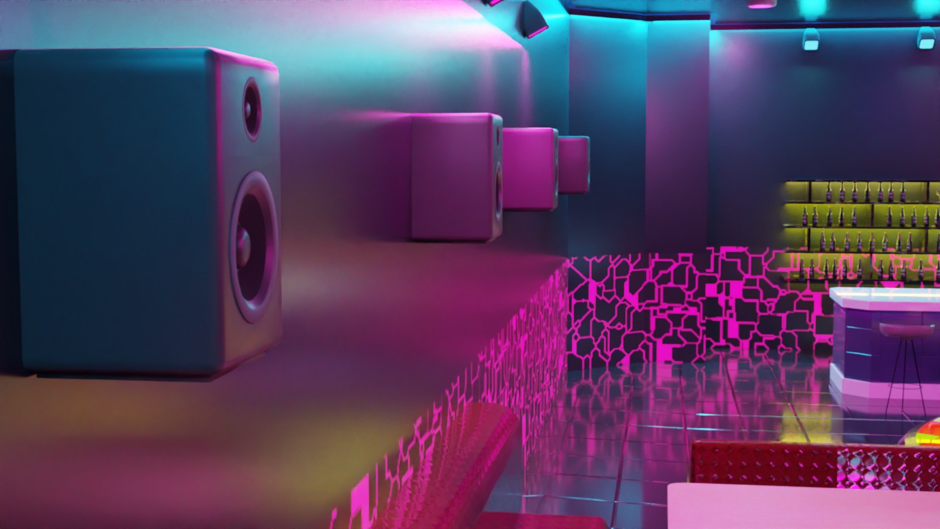 Night Club - Low Poly - Game Ready 3D Model - TurboSquid 2034708