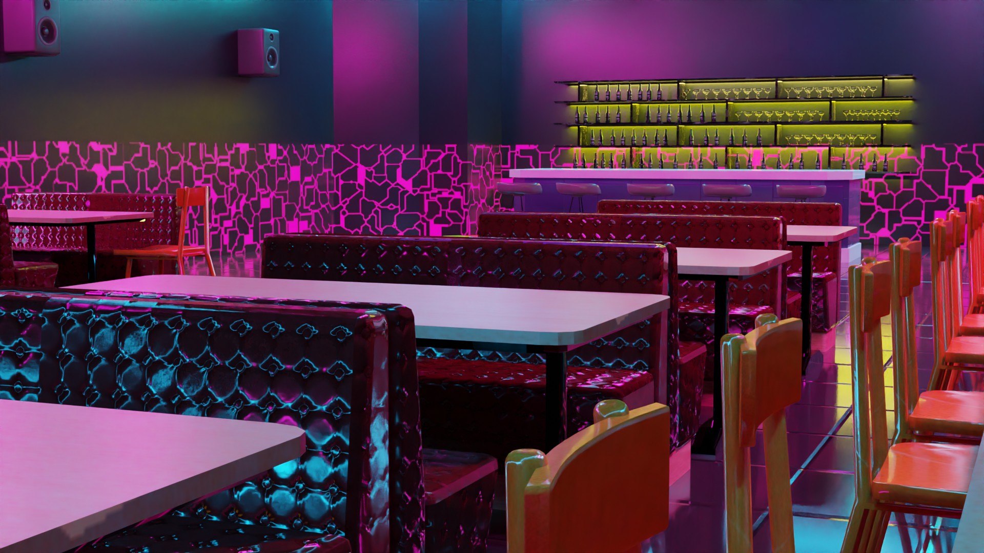 Night Club - Low Poly - Game Ready 3D Model - TurboSquid 2034708