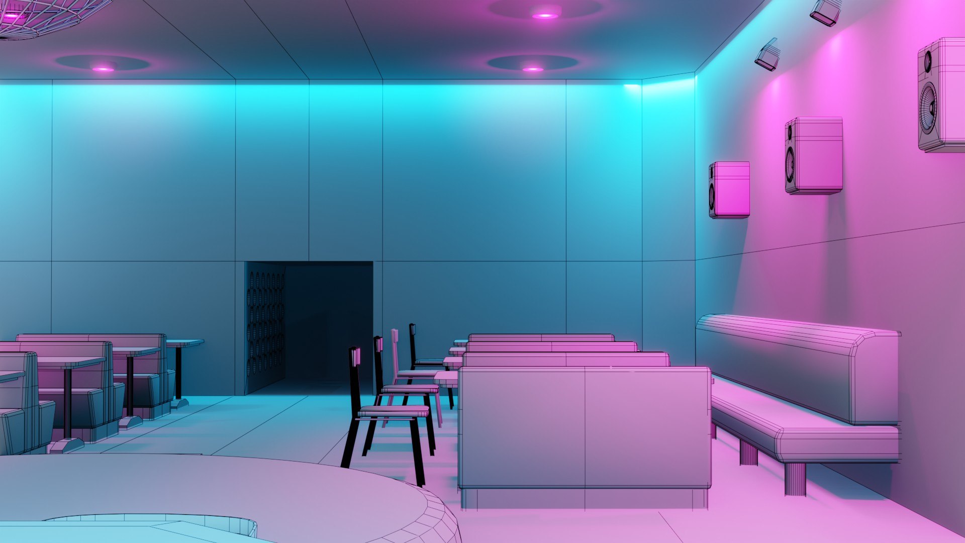 Night Club - Low Poly - Game Ready 3D Model - TurboSquid 2034708
