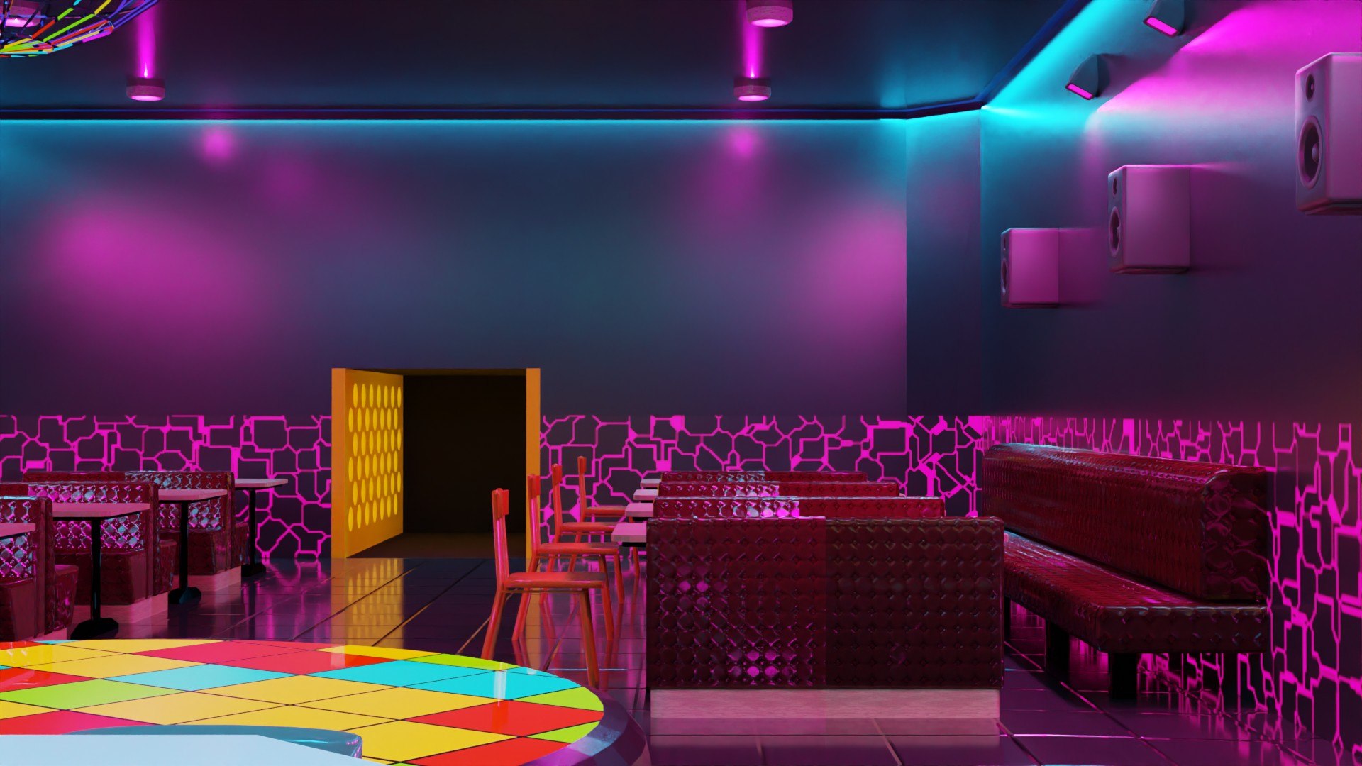 Night Club - Low Poly - Game Ready 3D Model - TurboSquid 2034708