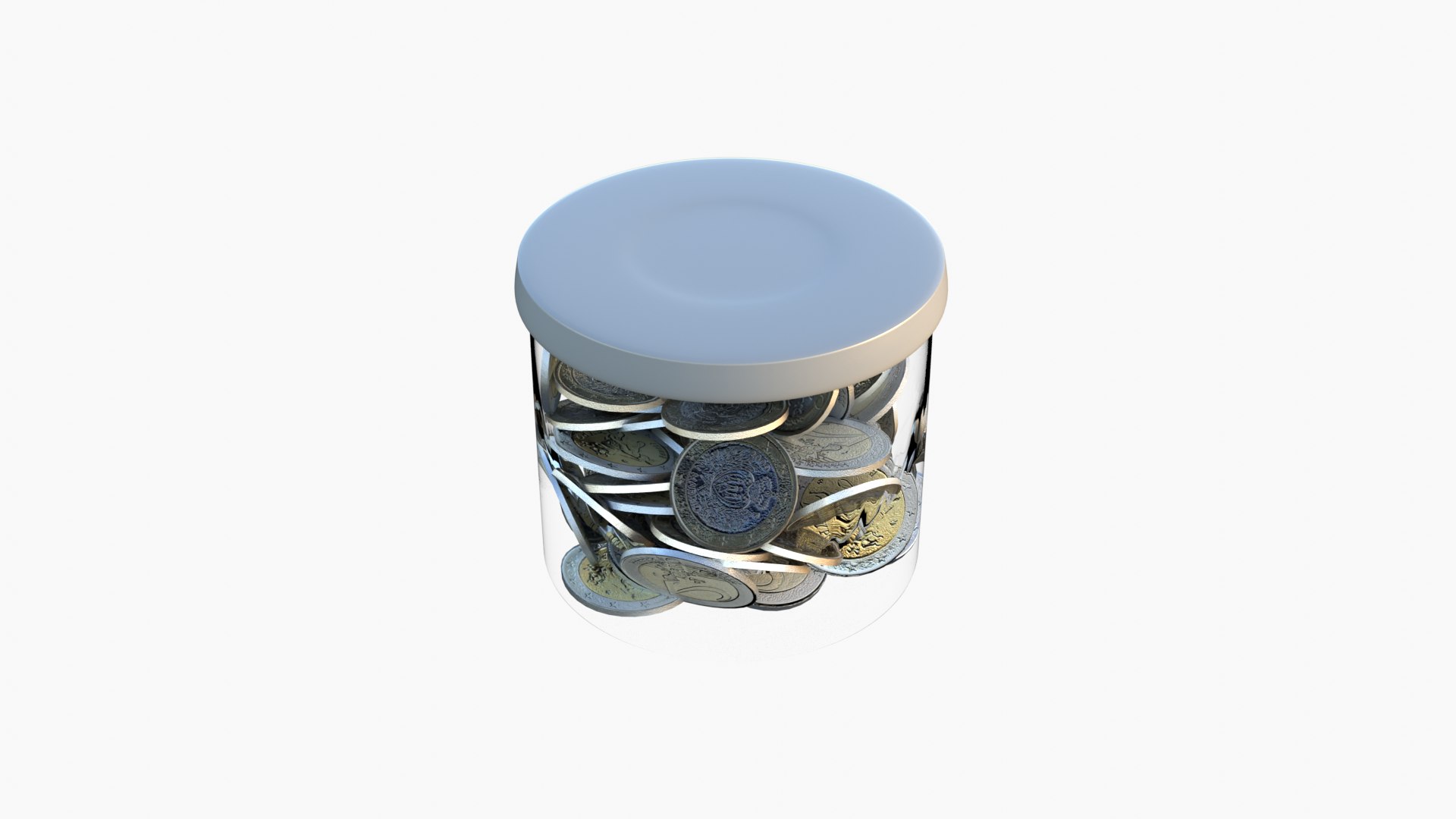 3D Coins In A Jar - TurboSquid 2208932