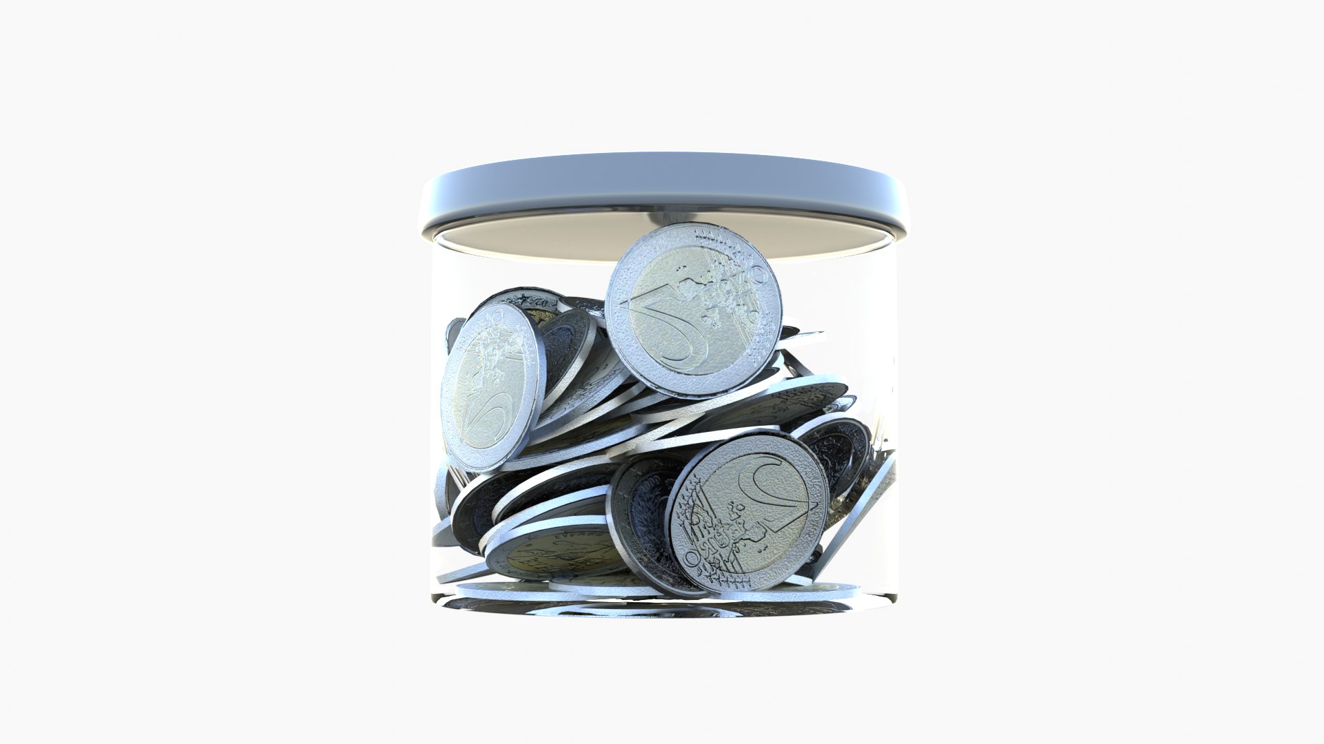 3D Coins In A Jar - TurboSquid 2208932