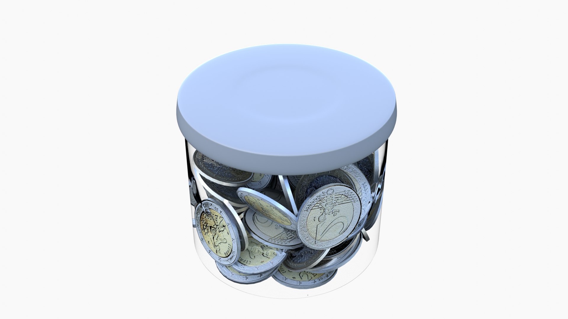 3D Coins In A Jar - TurboSquid 2208932