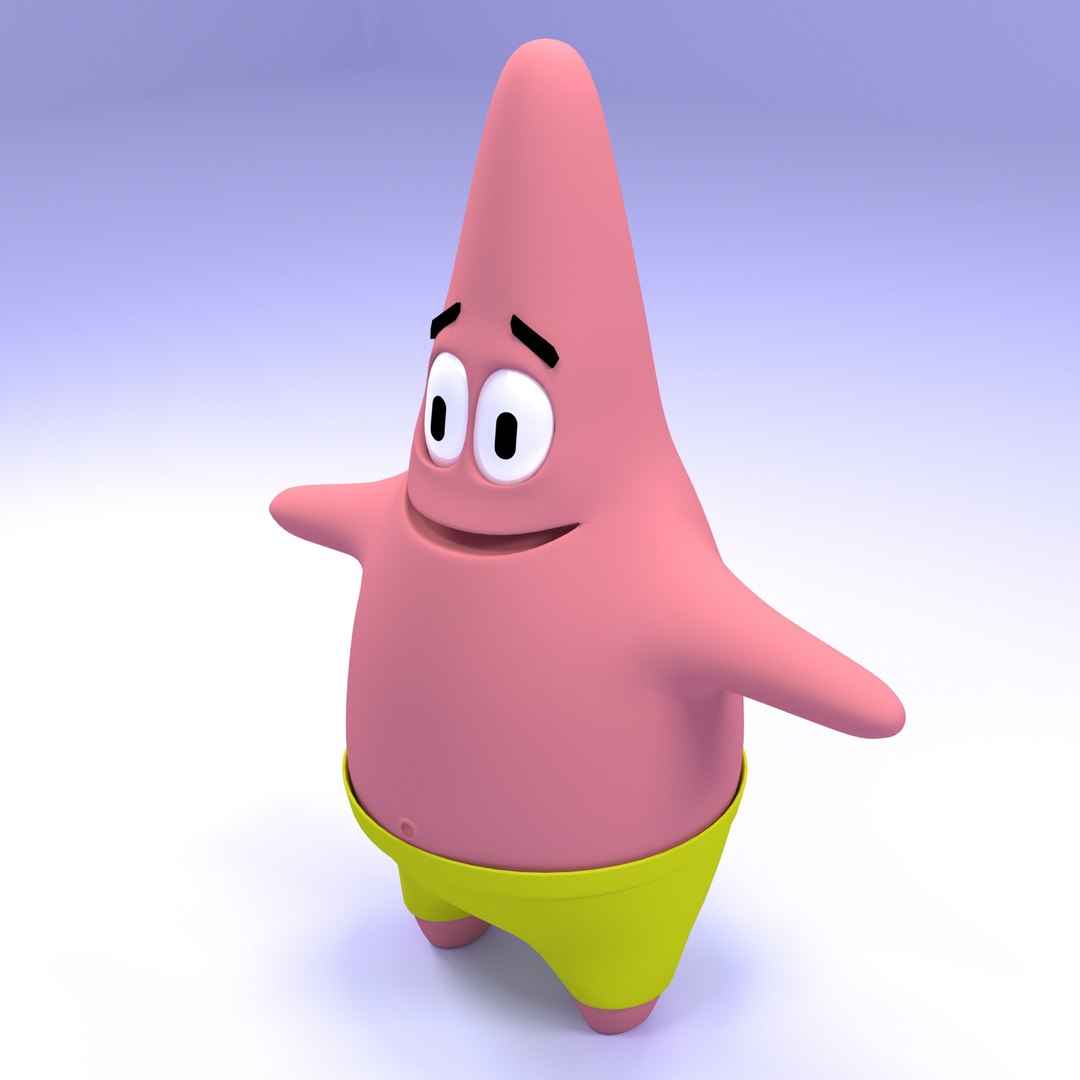 Patrick Star Spongebob 3D Model - TurboSquid 1737344