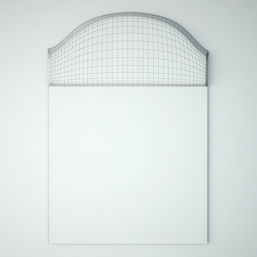 Old Blue Architectural Panel Mirror 3D Model - TurboSquid 2129266