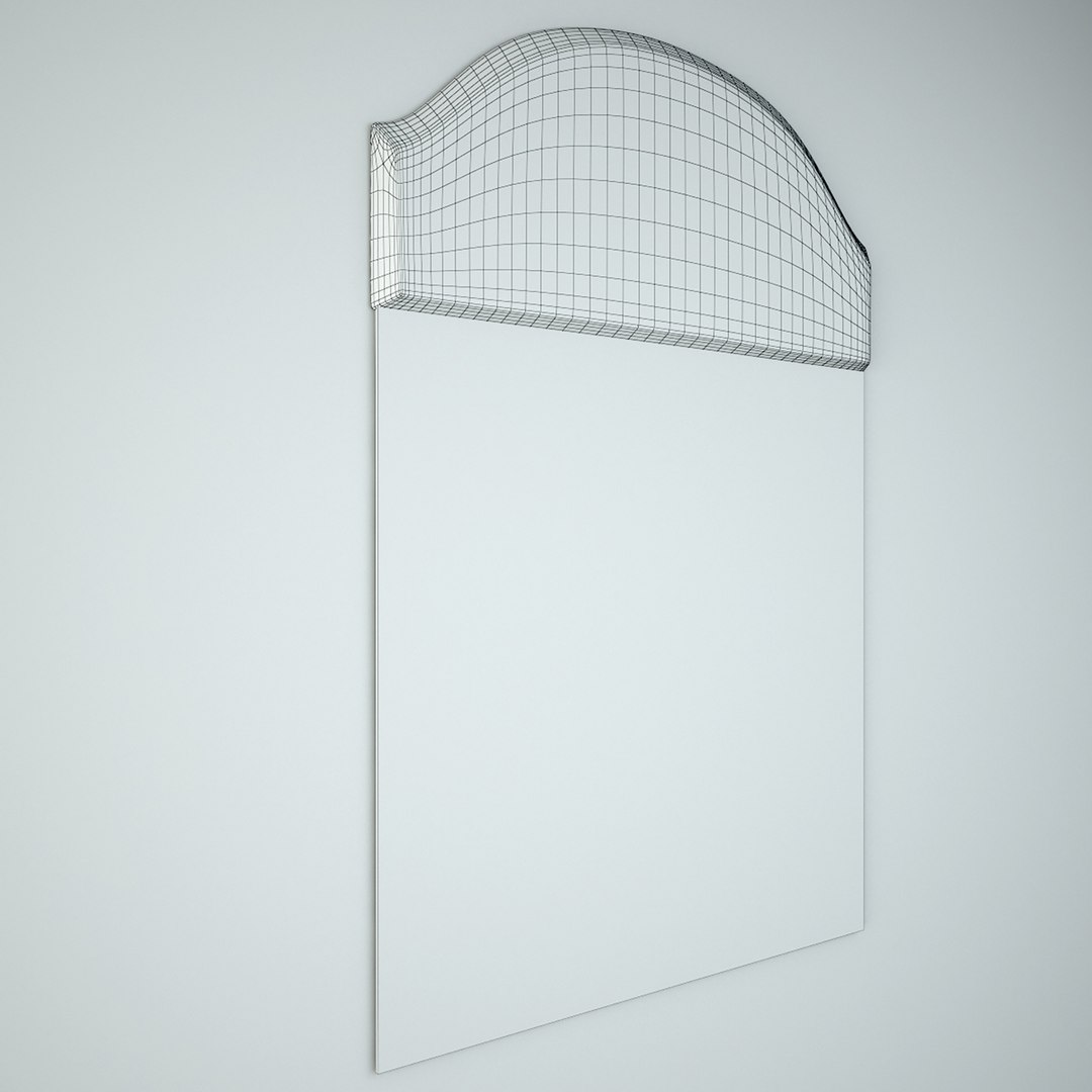Old Blue Architectural Panel Mirror 3D Model - TurboSquid 2129266