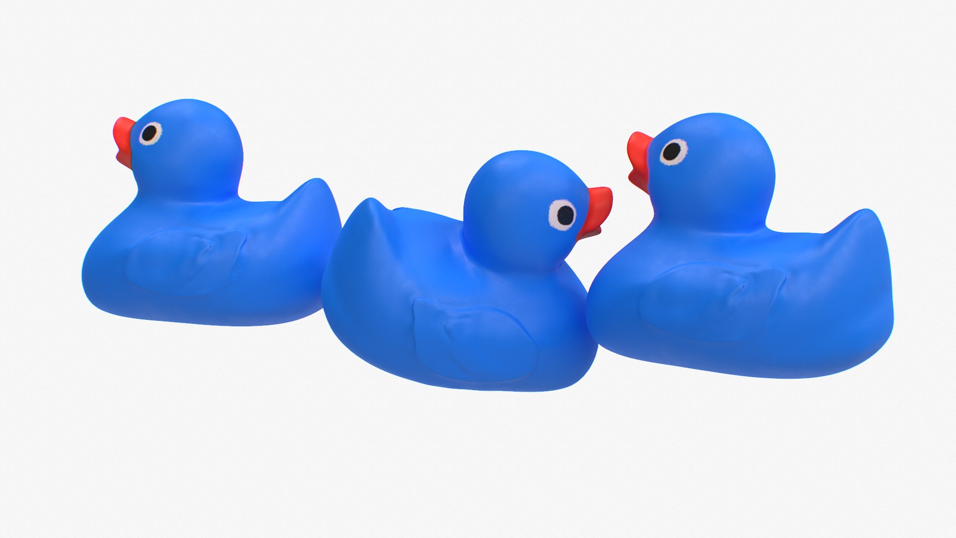 3D Model Rubber Duck Blue - TurboSquid 1863045
