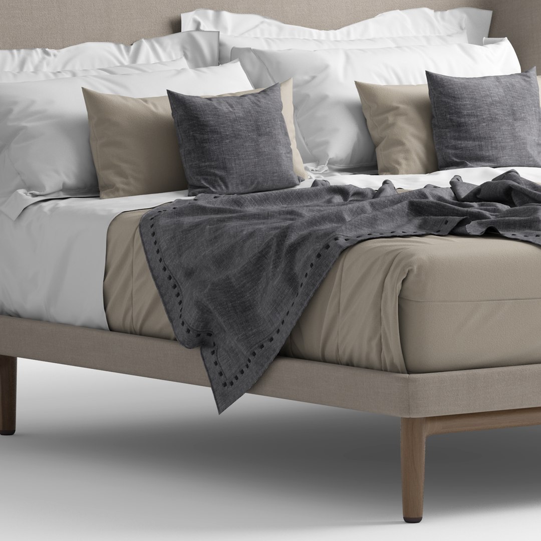 Bed model - TurboSquid 1289856