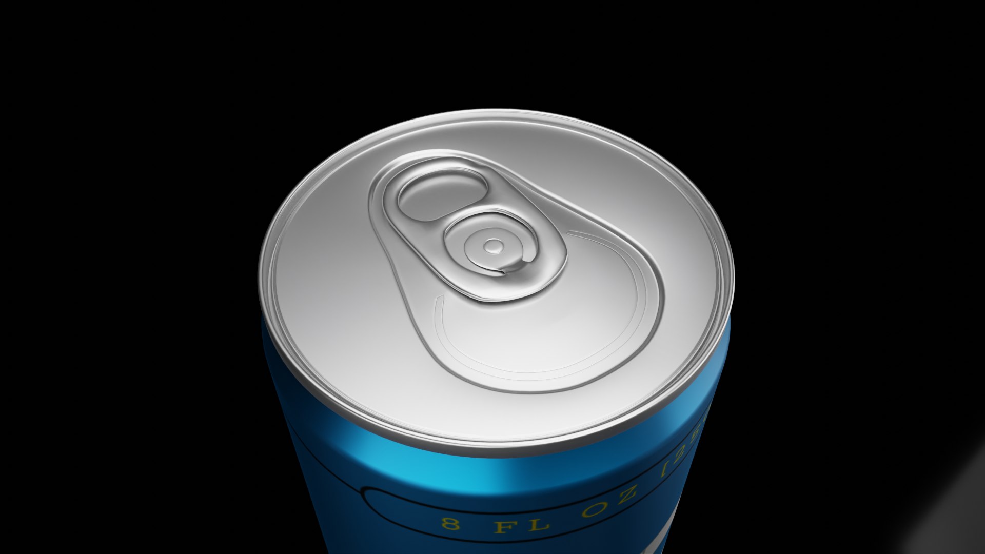 Slim 250ml Beverage Can Open And Closed Tabs With Droplets 3D Model ...