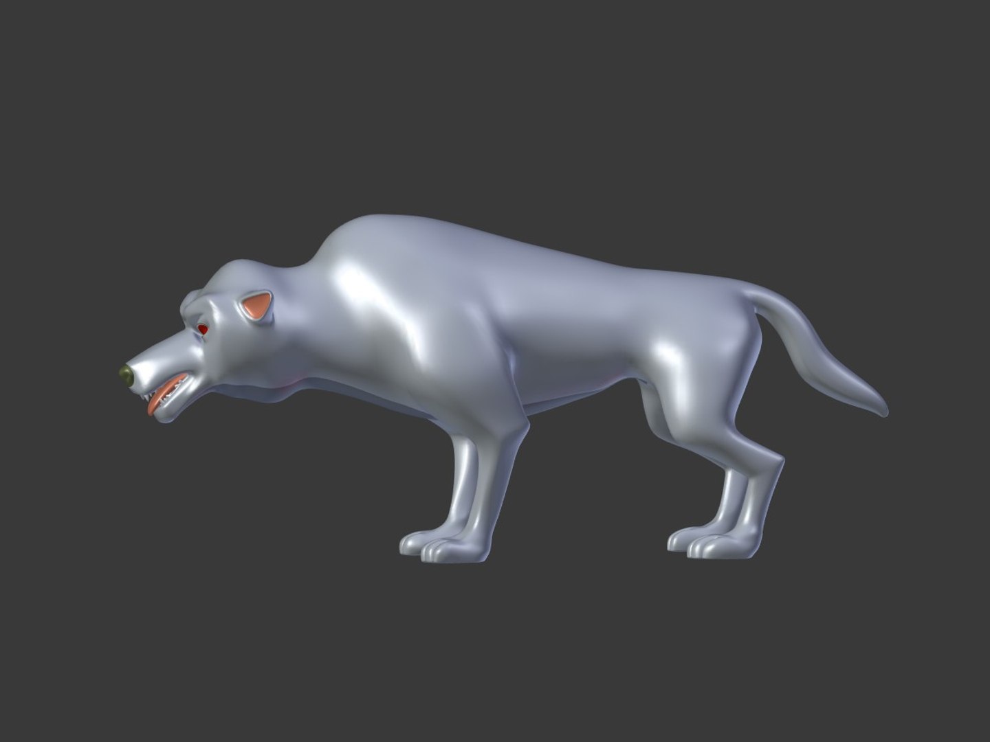 Cartoon Wolf 3D Model - TurboSquid 1649078