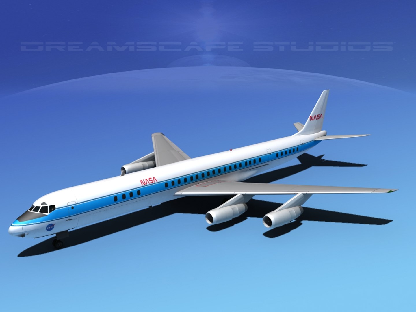 Douglas Dc-8 3d Model