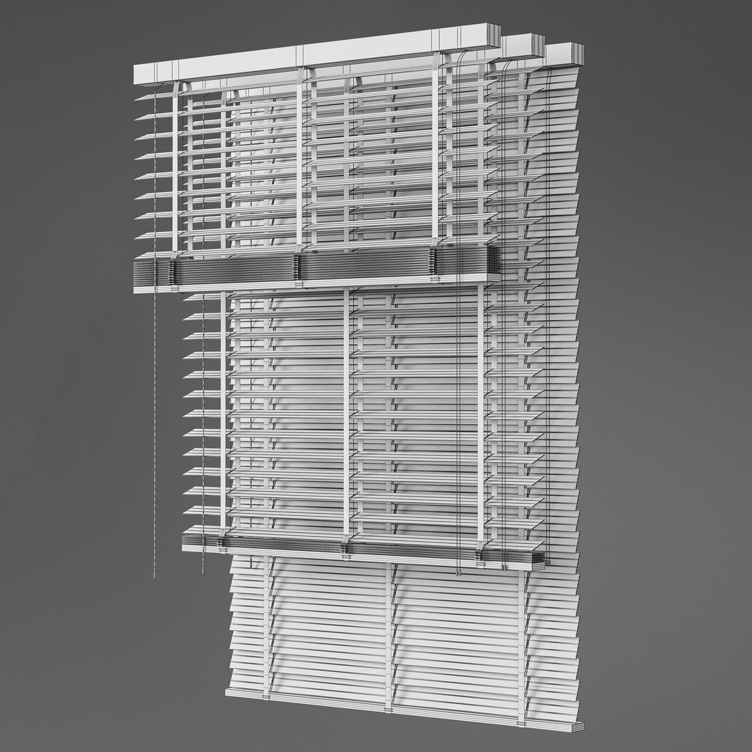 3D Wooden Blinds Set 05 - TurboSquid 2043015