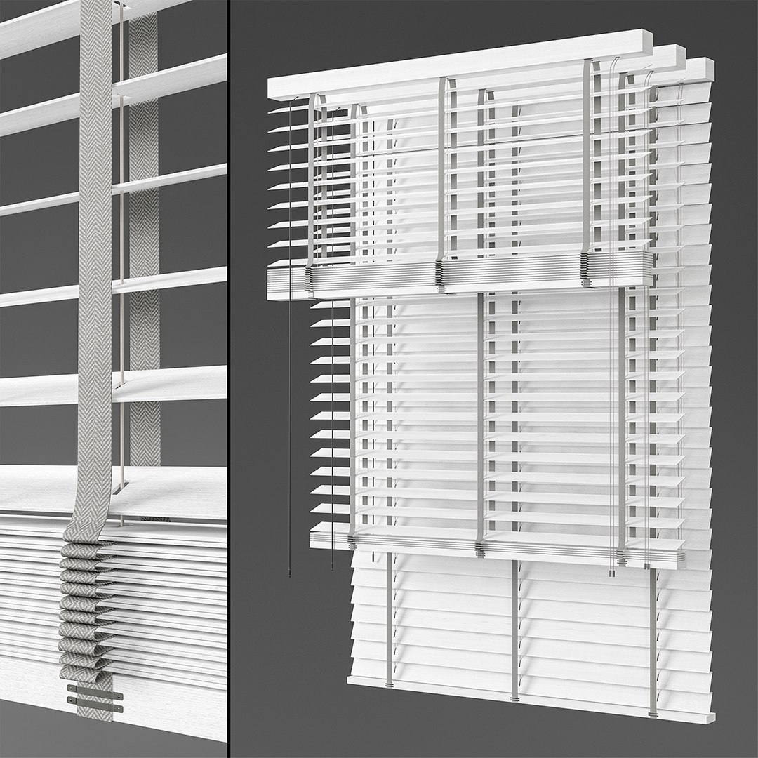 3D Wooden Blinds Set 05 - TurboSquid 2043015