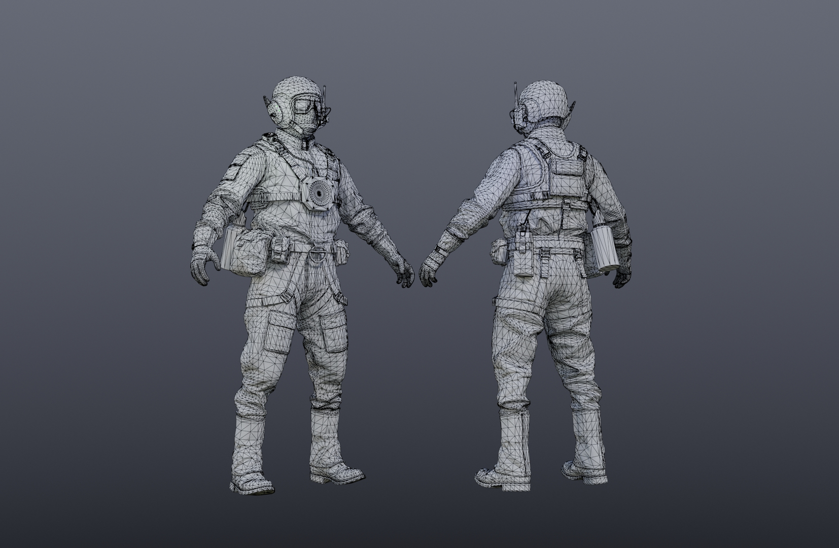 Fighter special forces 3D model - TurboSquid 1708281