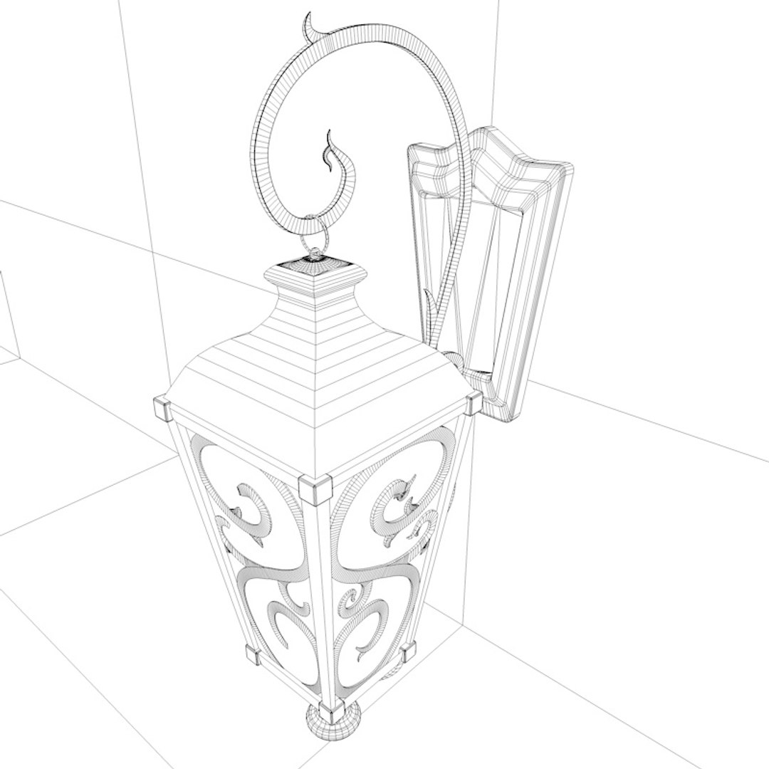 3d renaissance old lamp