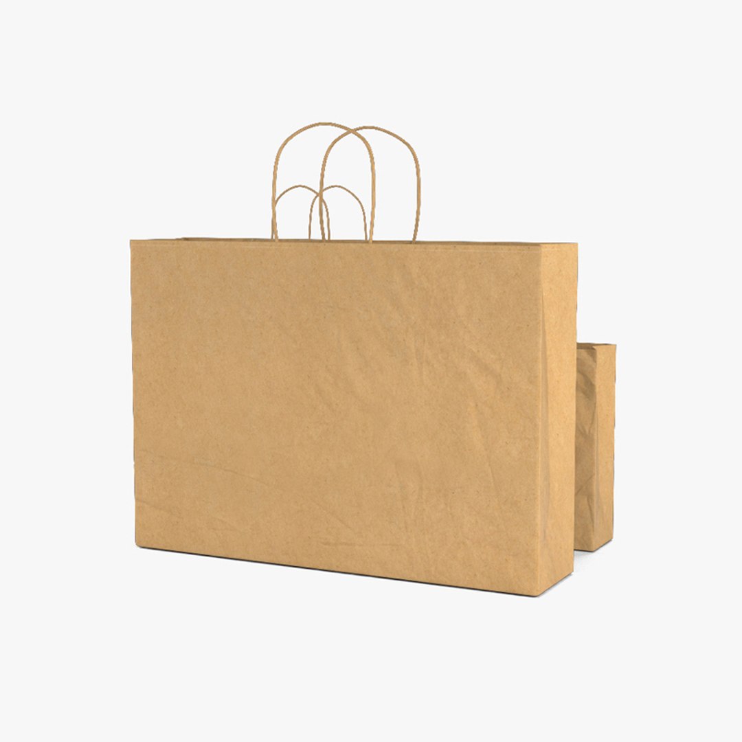 3D paper bag - TurboSquid 1696996