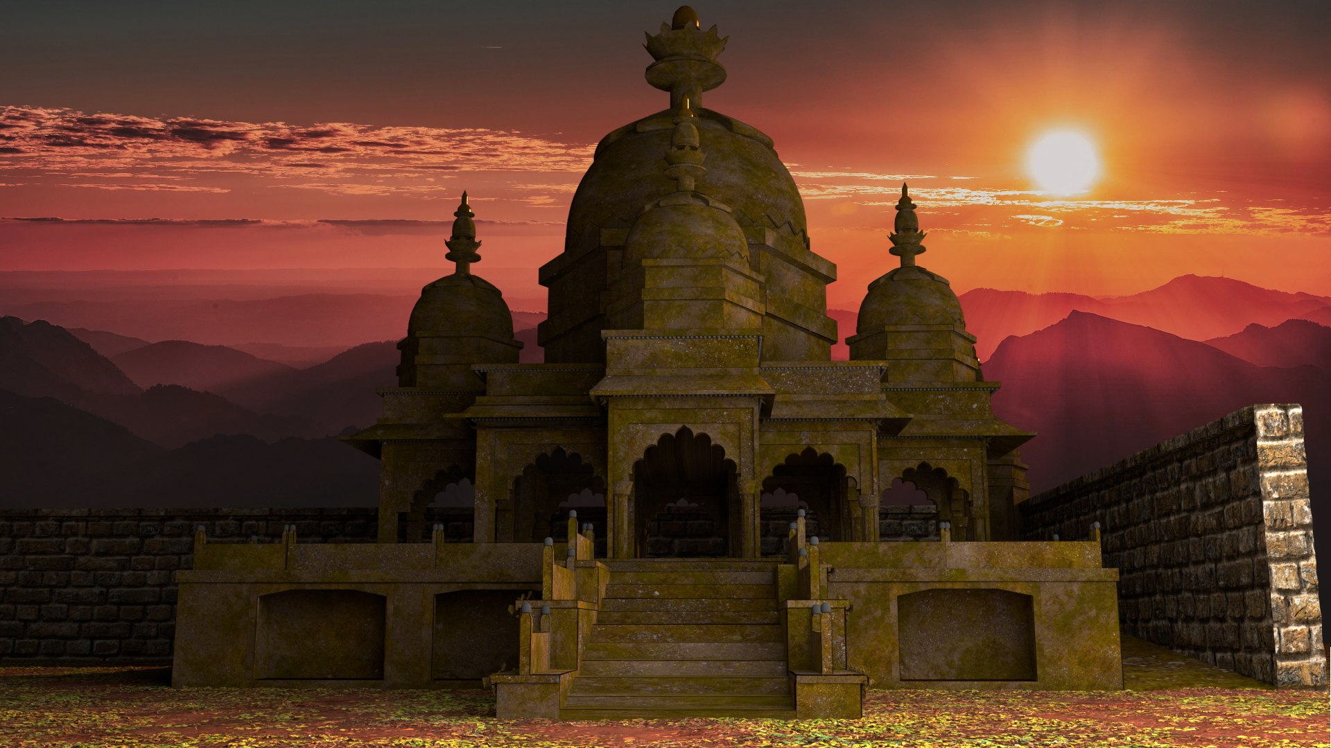 3D Old Castel - TurboSquid 1807761