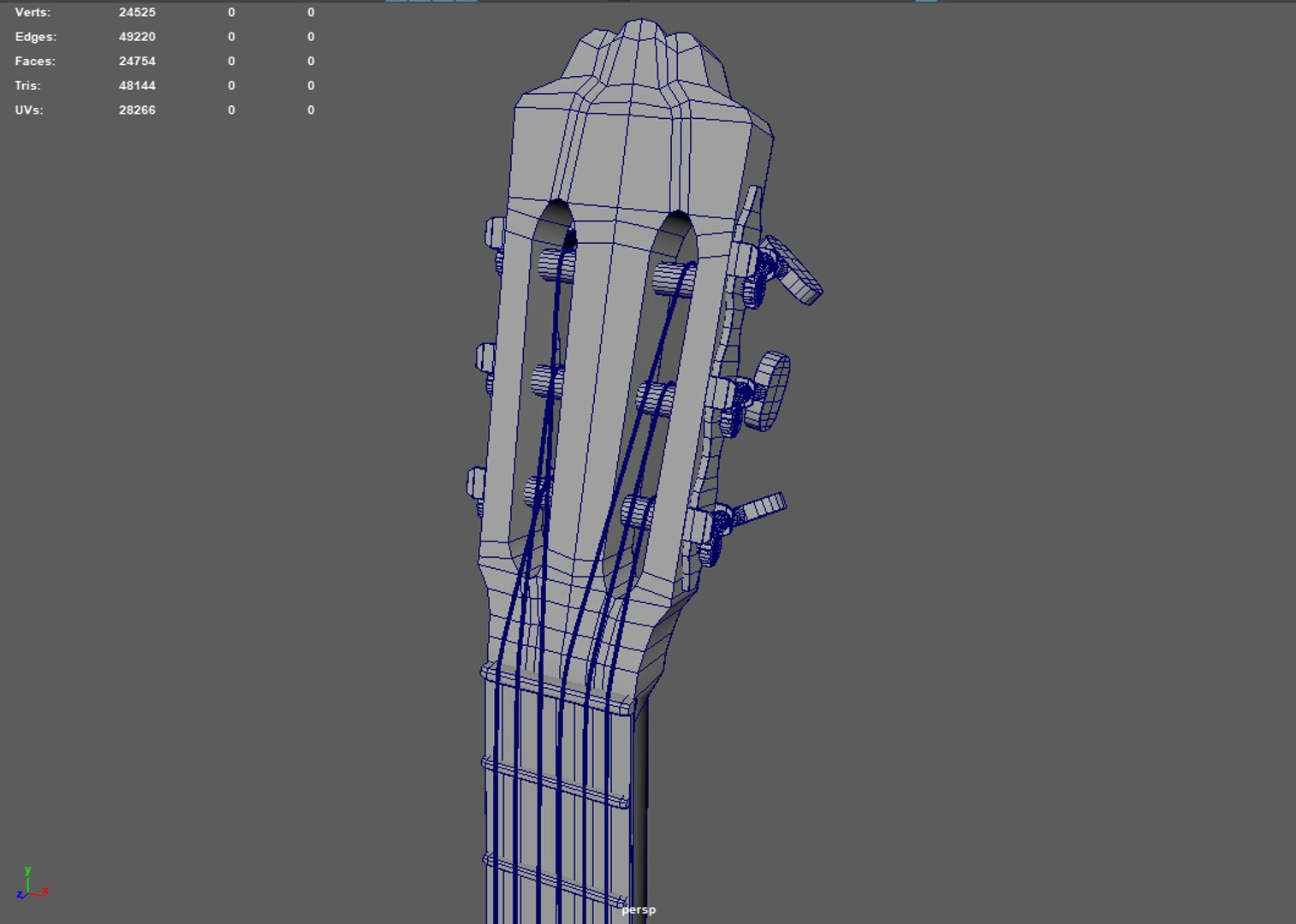 Classic Guitar Model - TurboSquid 1813206