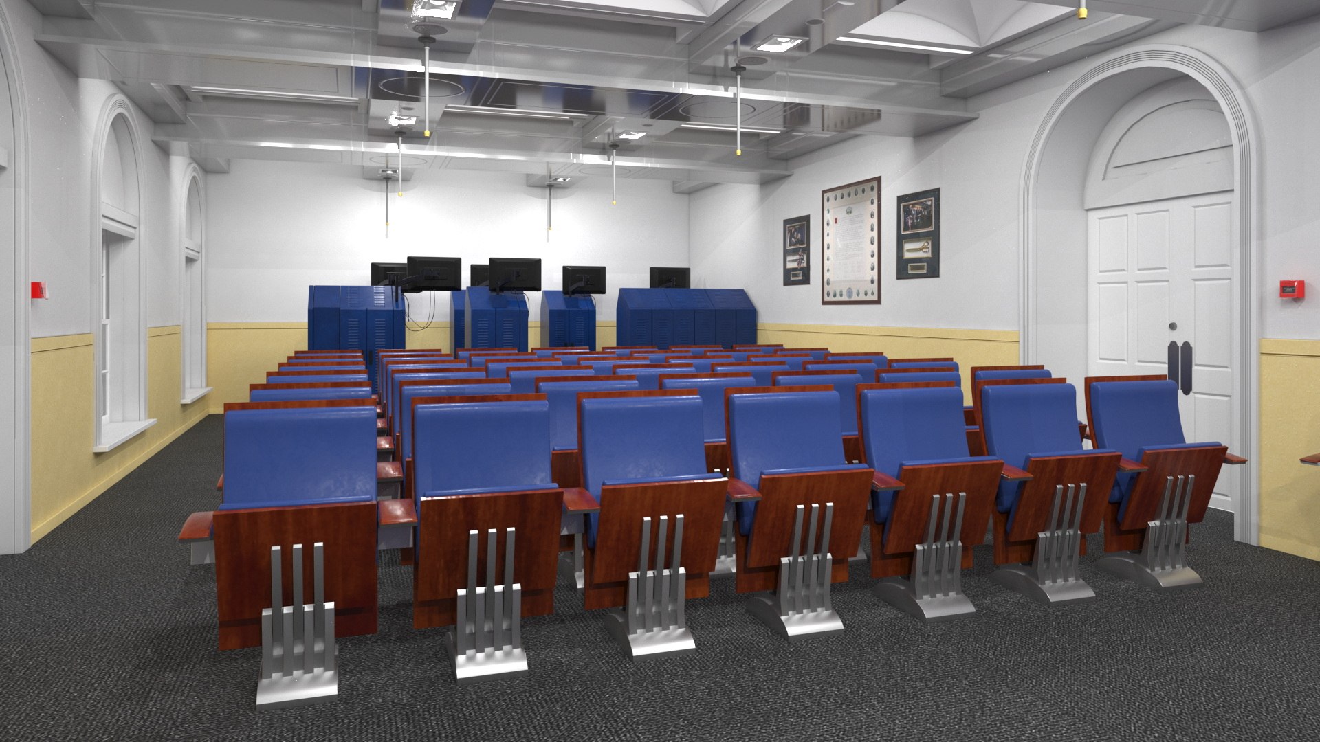 White House Press Room 3D model - TurboSquid 2136251