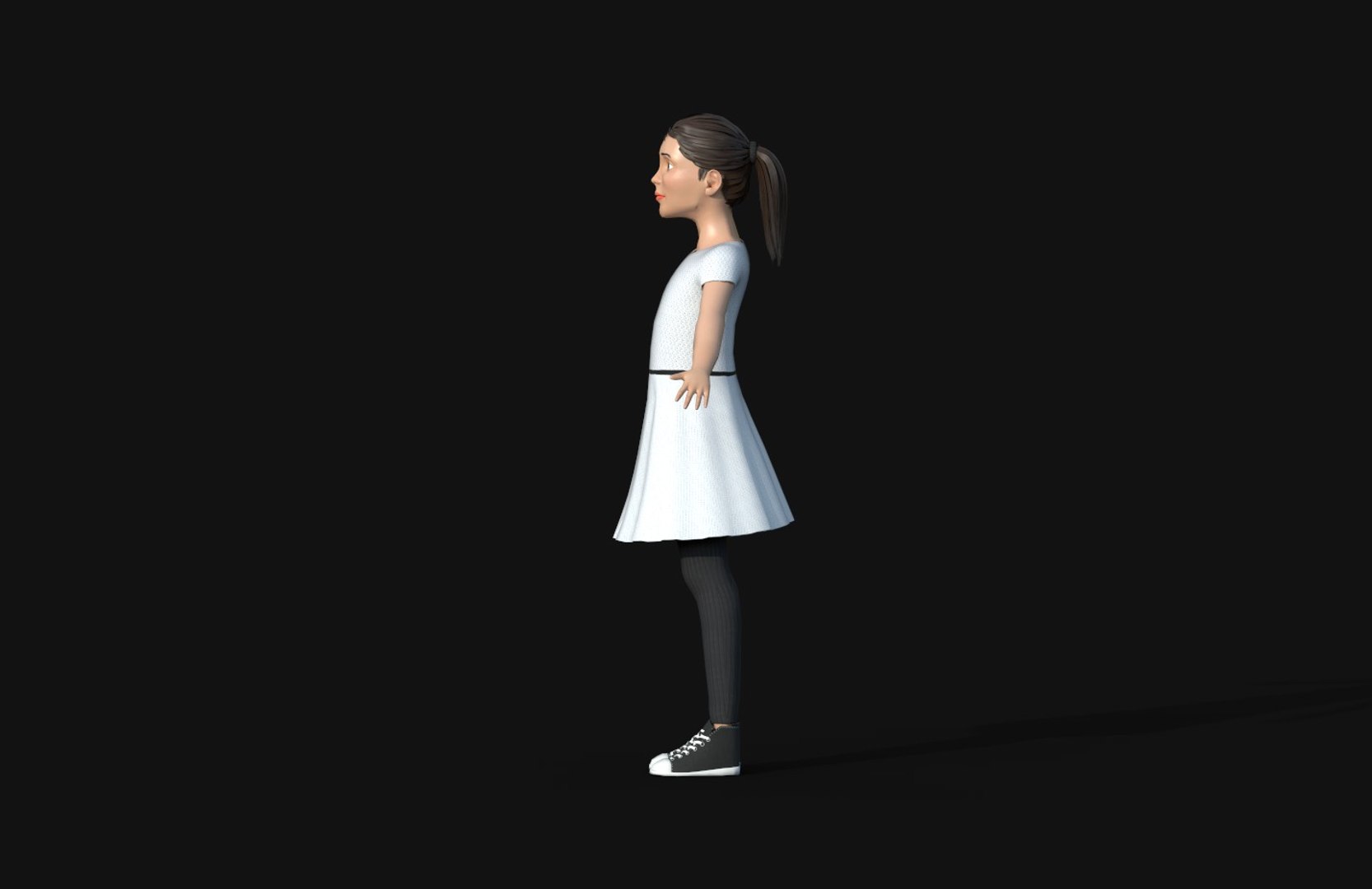 3D fearless girl - TurboSquid 1281050