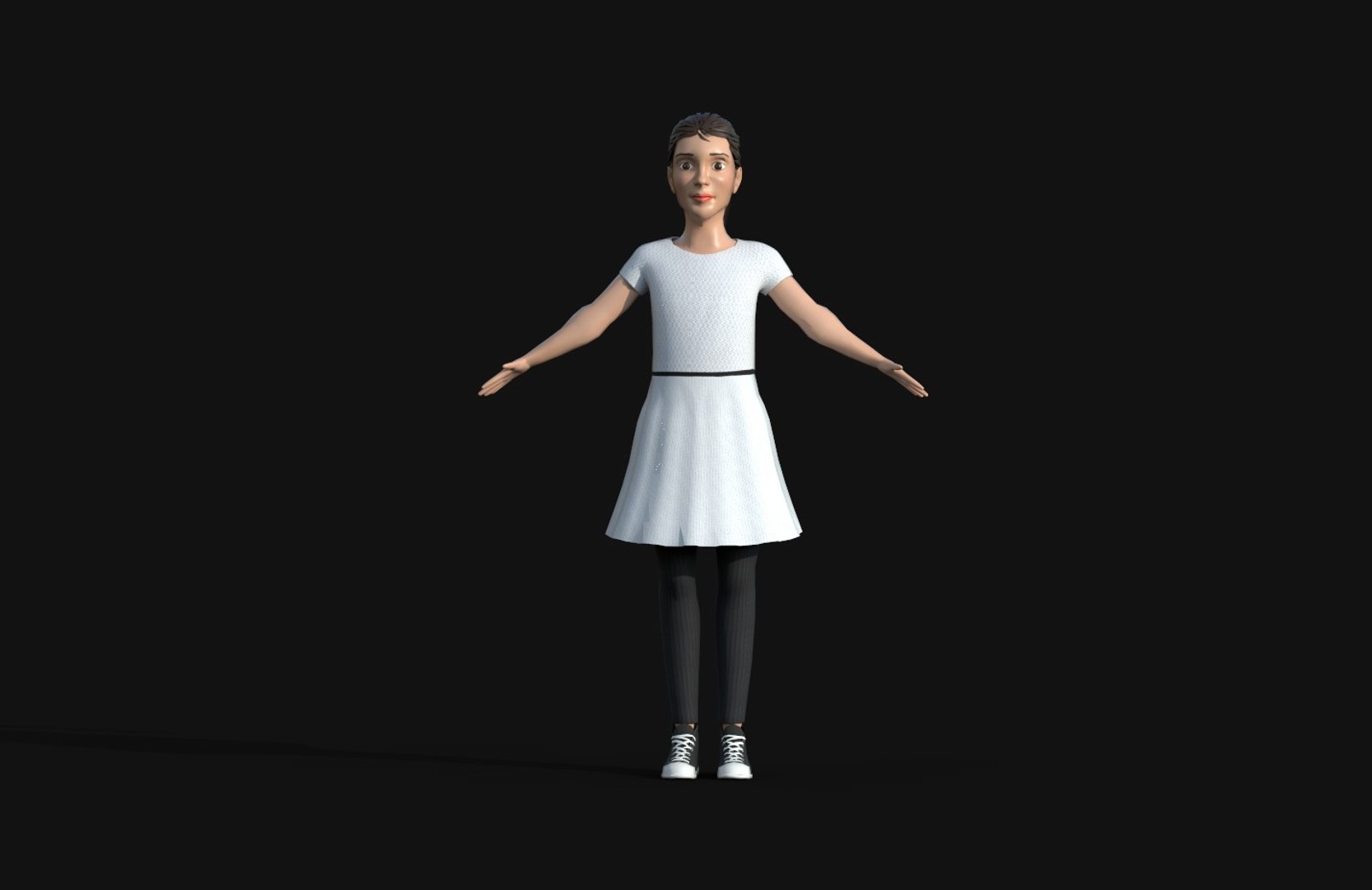 3D fearless girl - TurboSquid 1281050