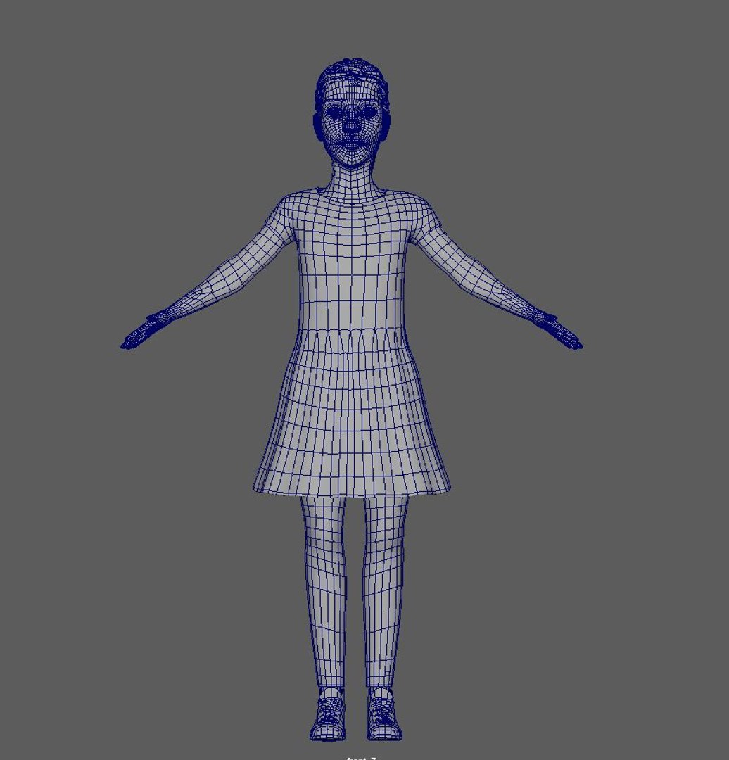 3D fearless girl - TurboSquid 1281050