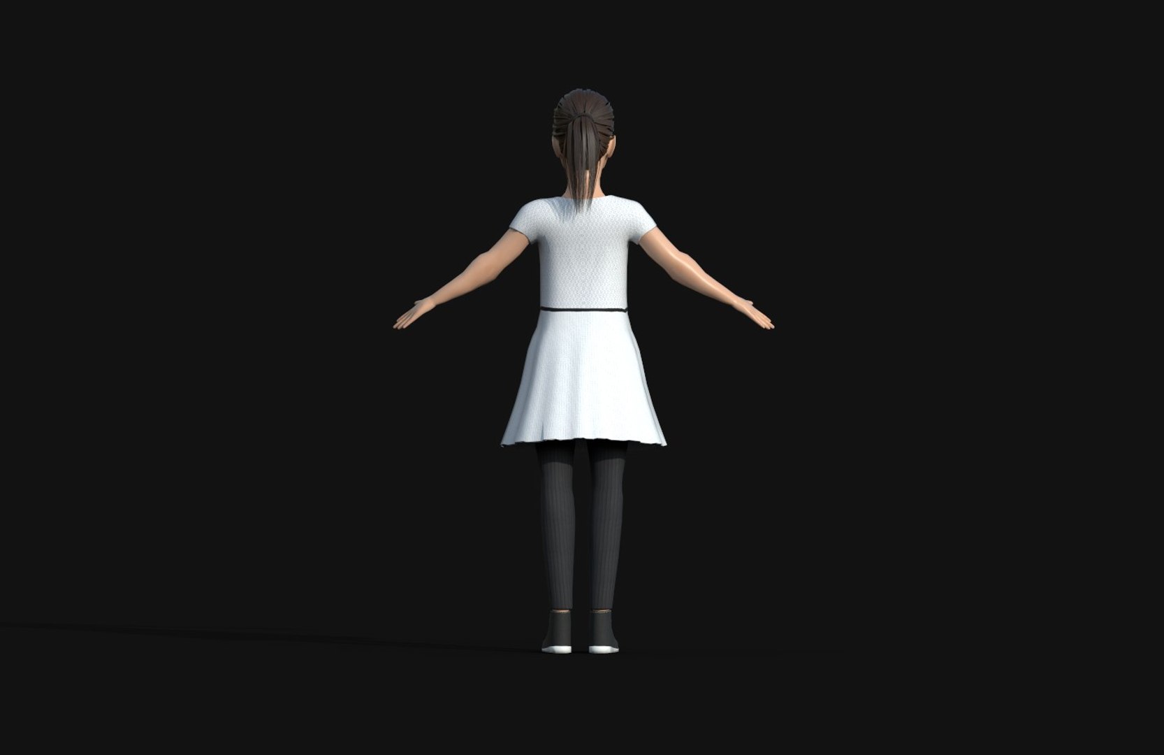 3D fearless girl - TurboSquid 1281050