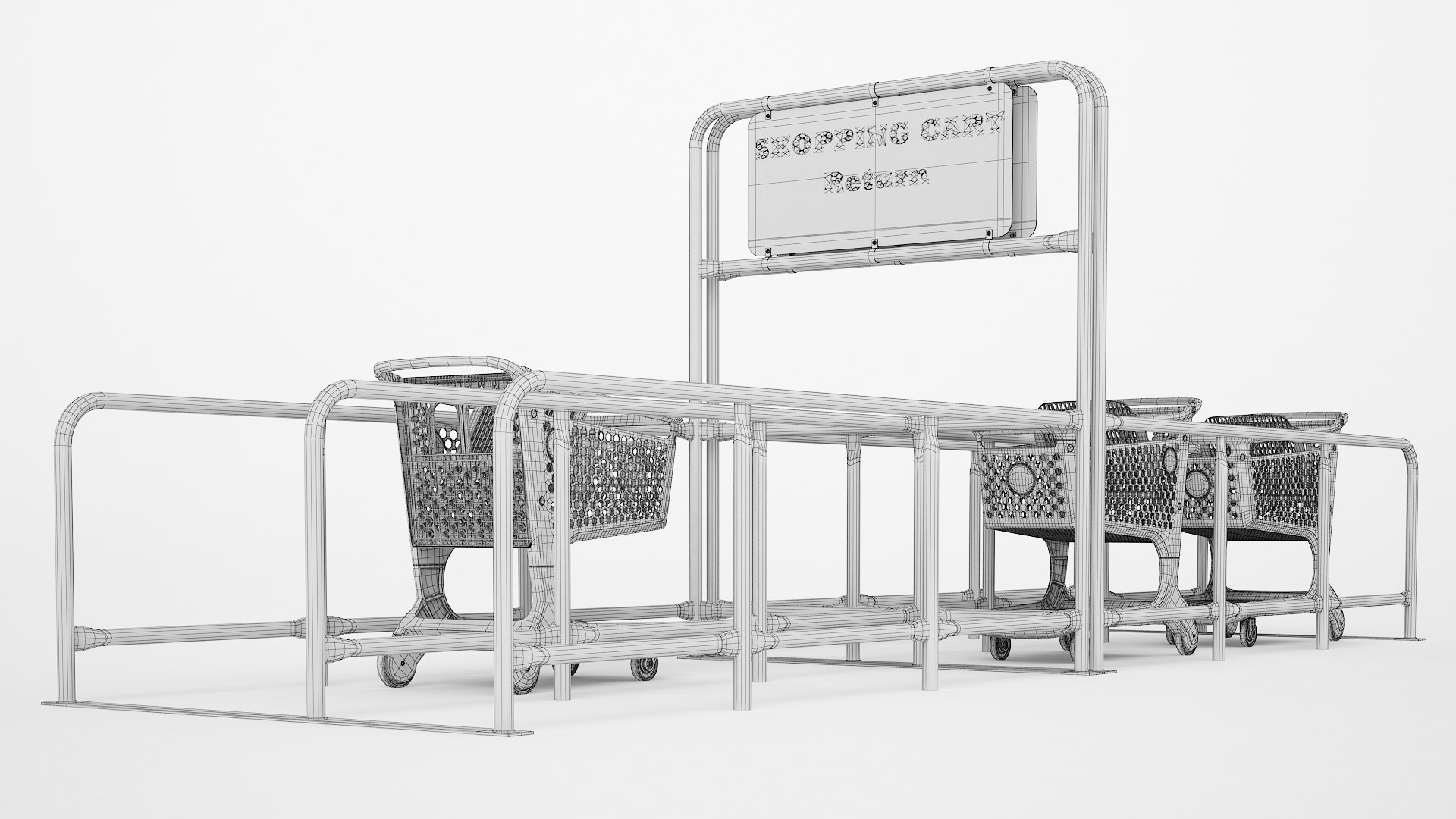 Shopping Cart Return 03 3D Model - TurboSquid 2019313