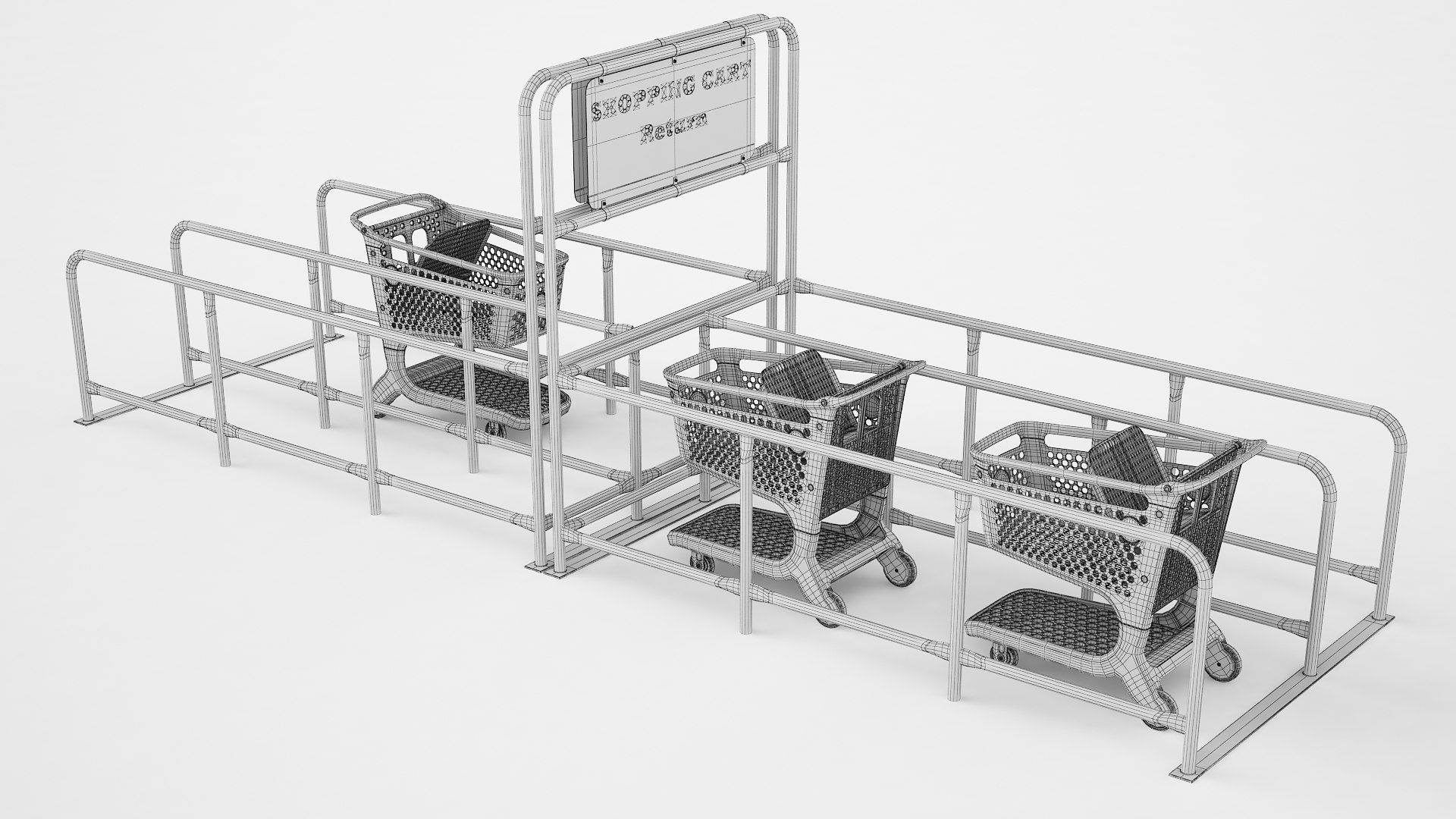 Shopping Cart Return 03 3D Model - TurboSquid 2019313