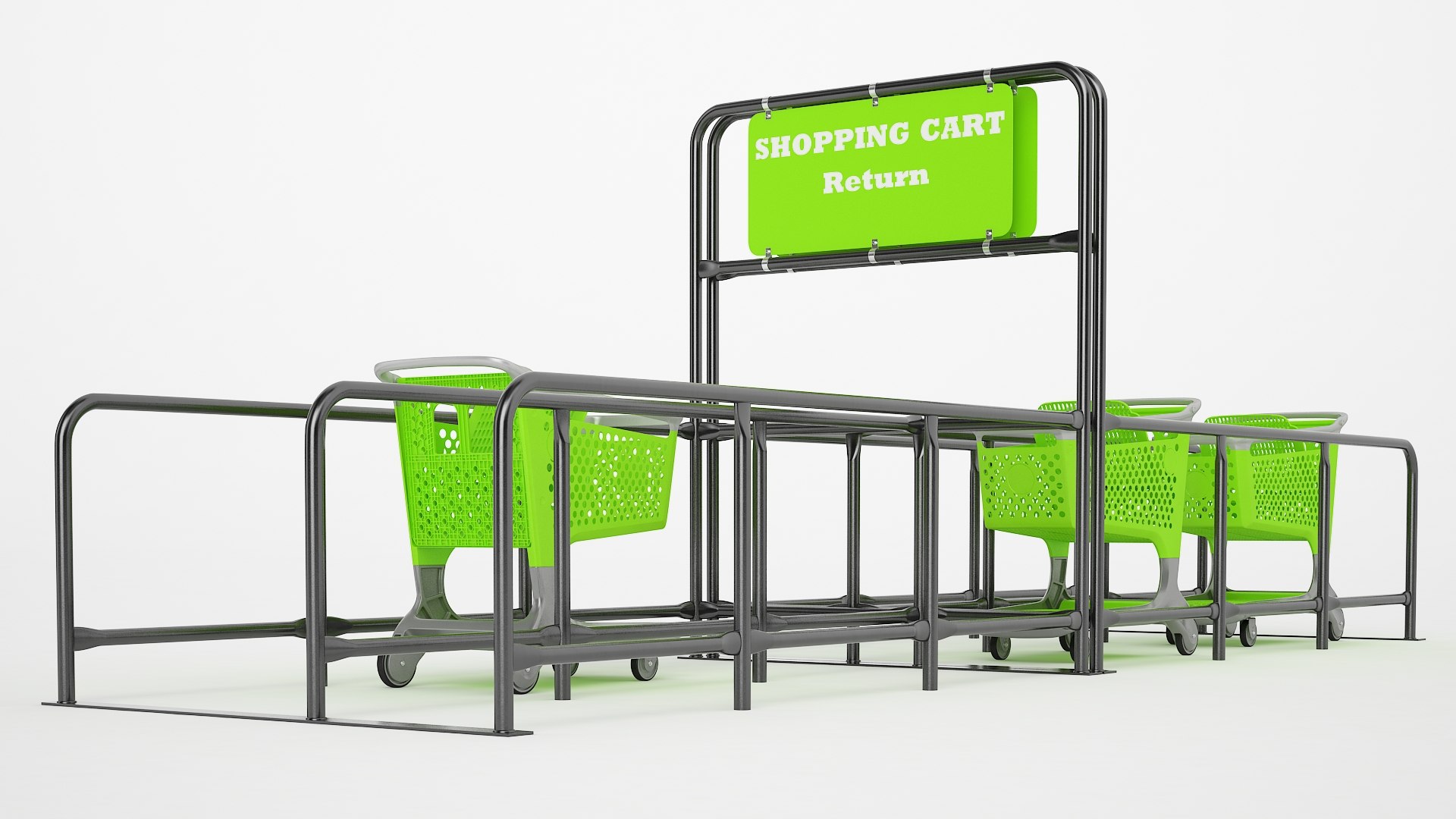 Shopping Cart Return 03 3D Model - TurboSquid 2019313