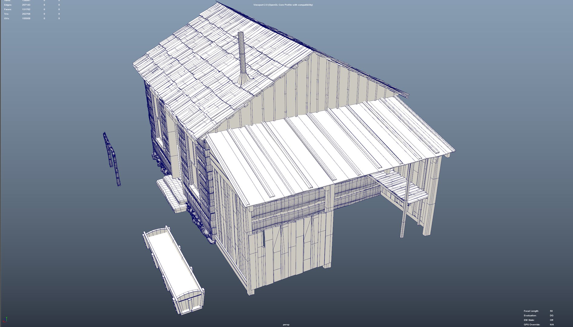 3D Frontier Log Cabin Model - TurboSquid 1296620