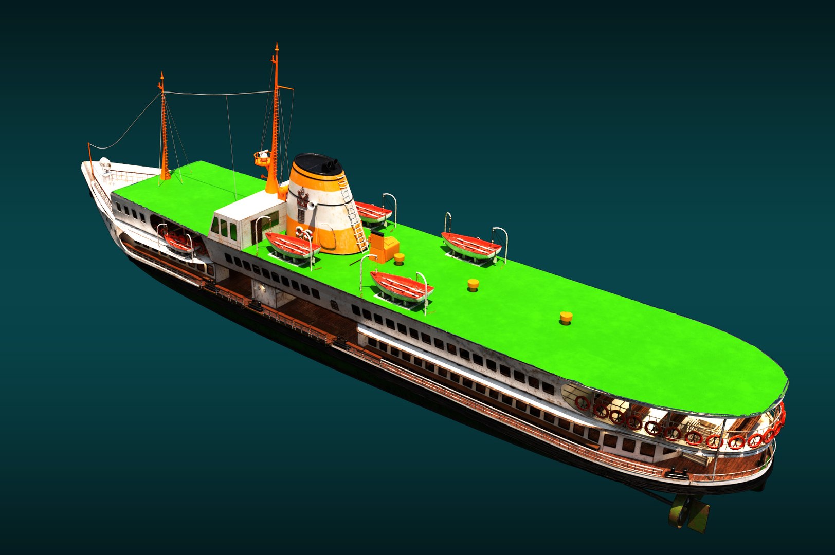 3D Istanbul Steamboats Model - TurboSquid 1267152